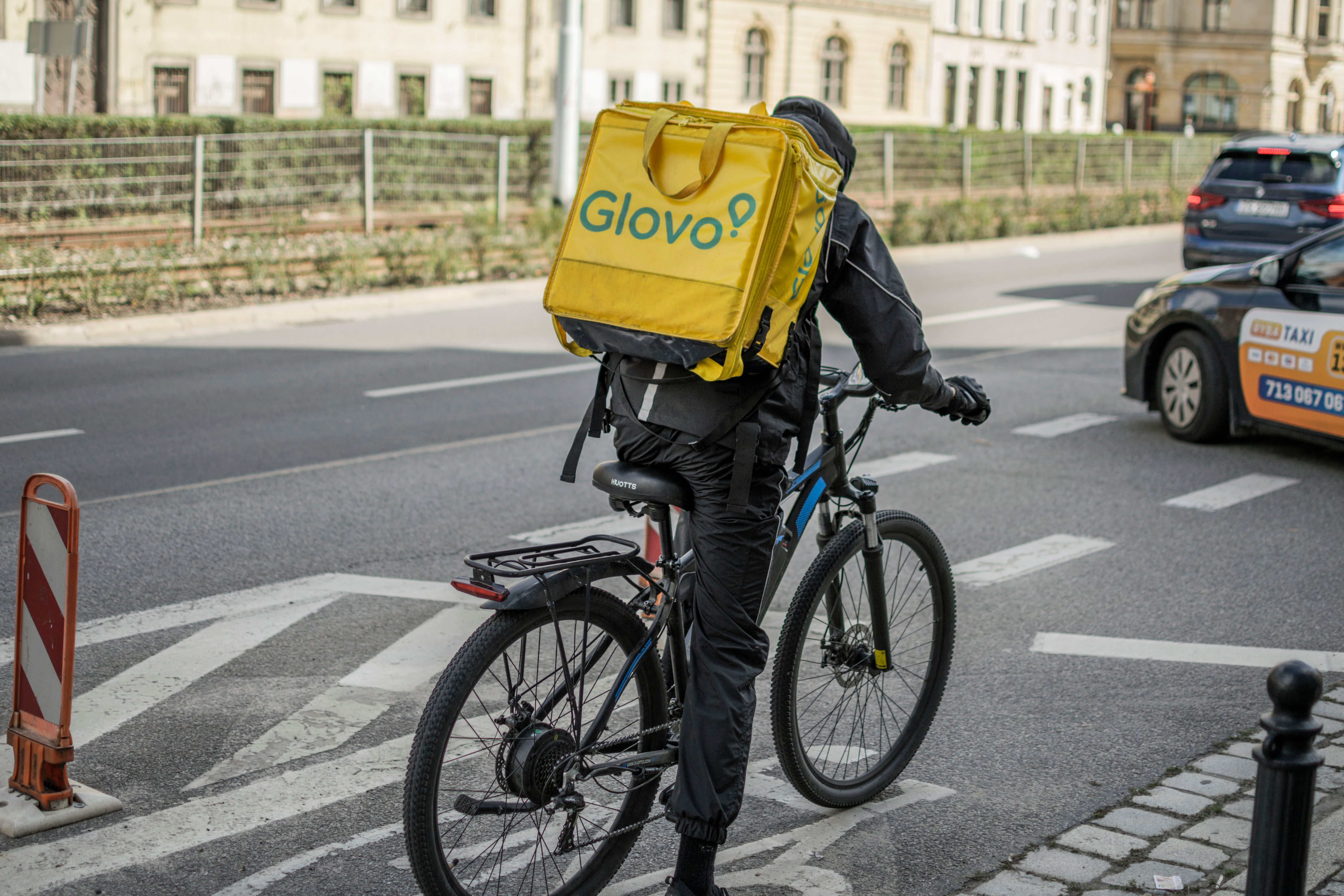 Urban Cyclist Delivering Food in Wrocław · Free Stock Photo