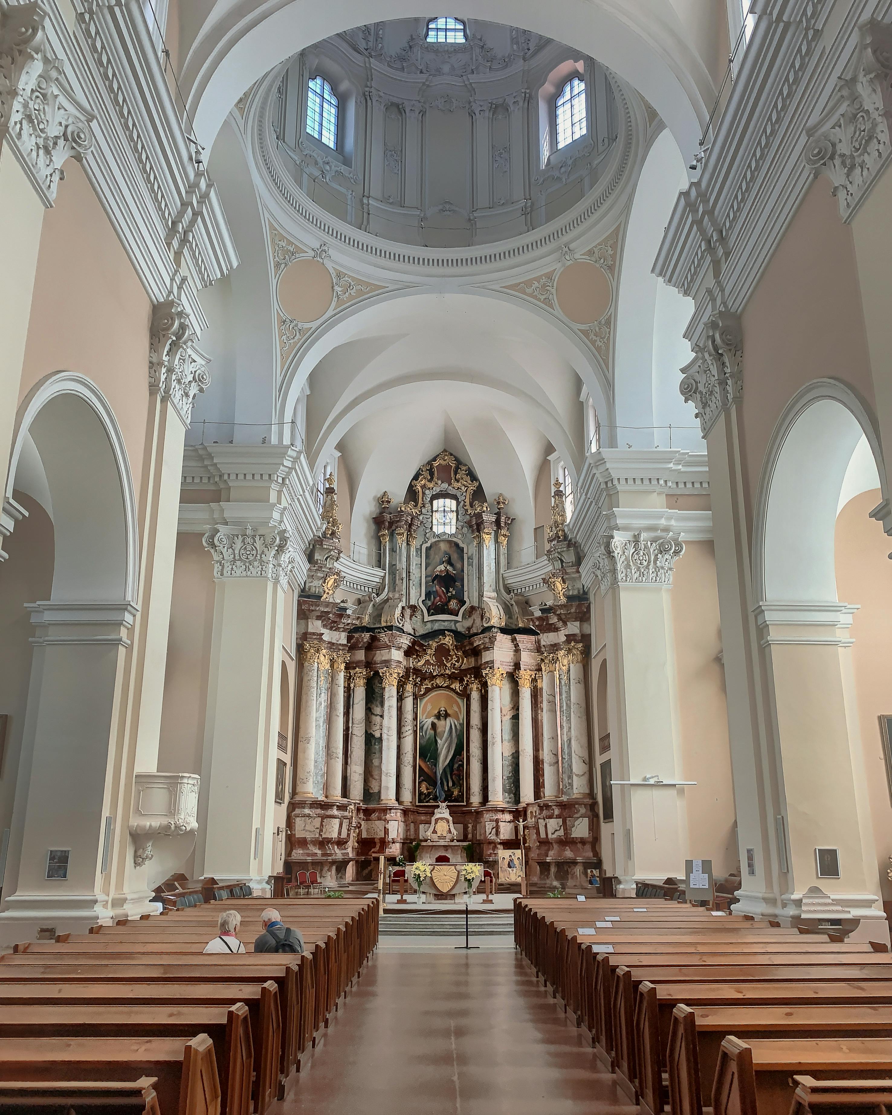 Baroque Church Interior in Vilnius, Lithuania · Free Stock Photo