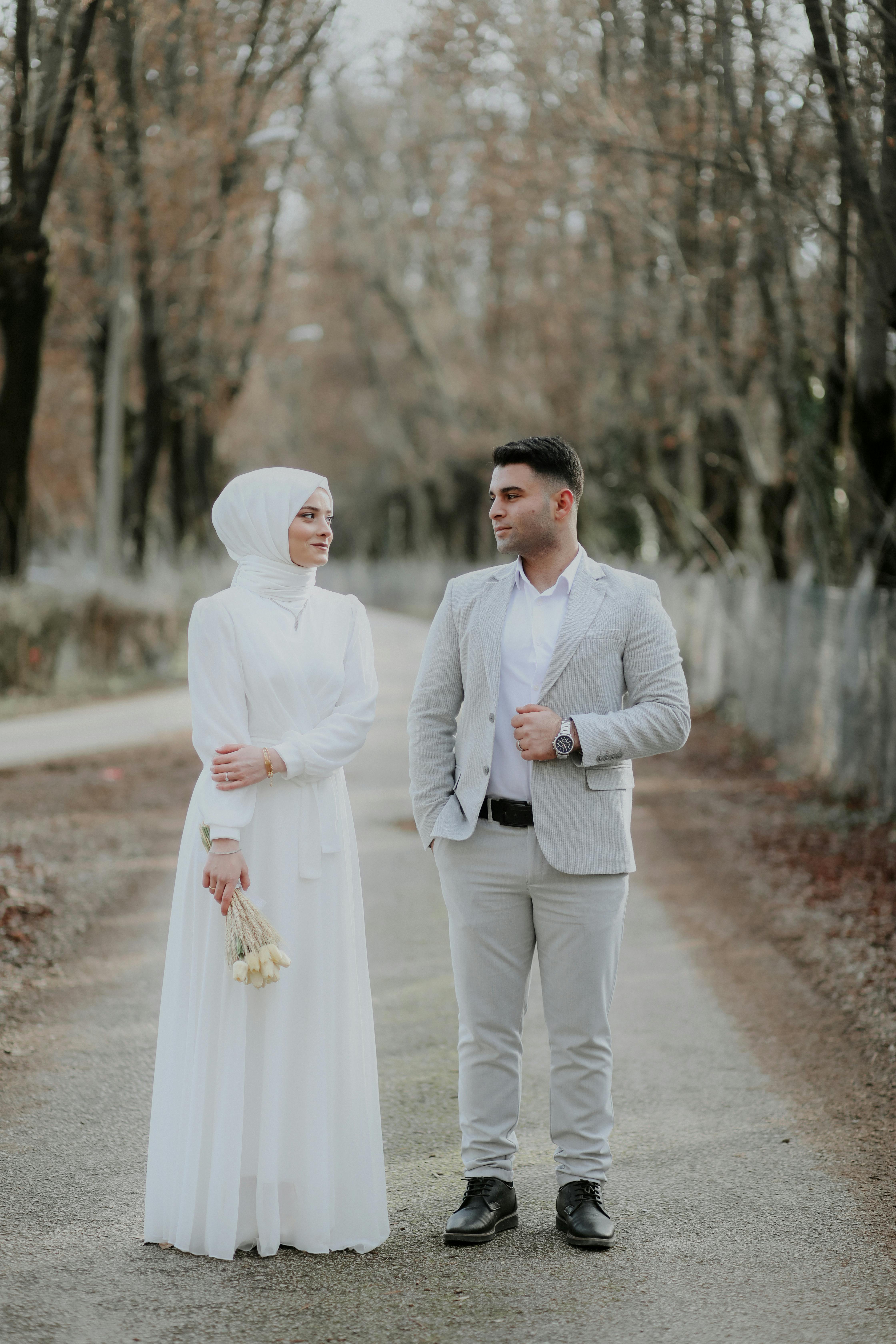 Elegant Outdoor Wedding Portrait in Turhal · Free Stock Photo