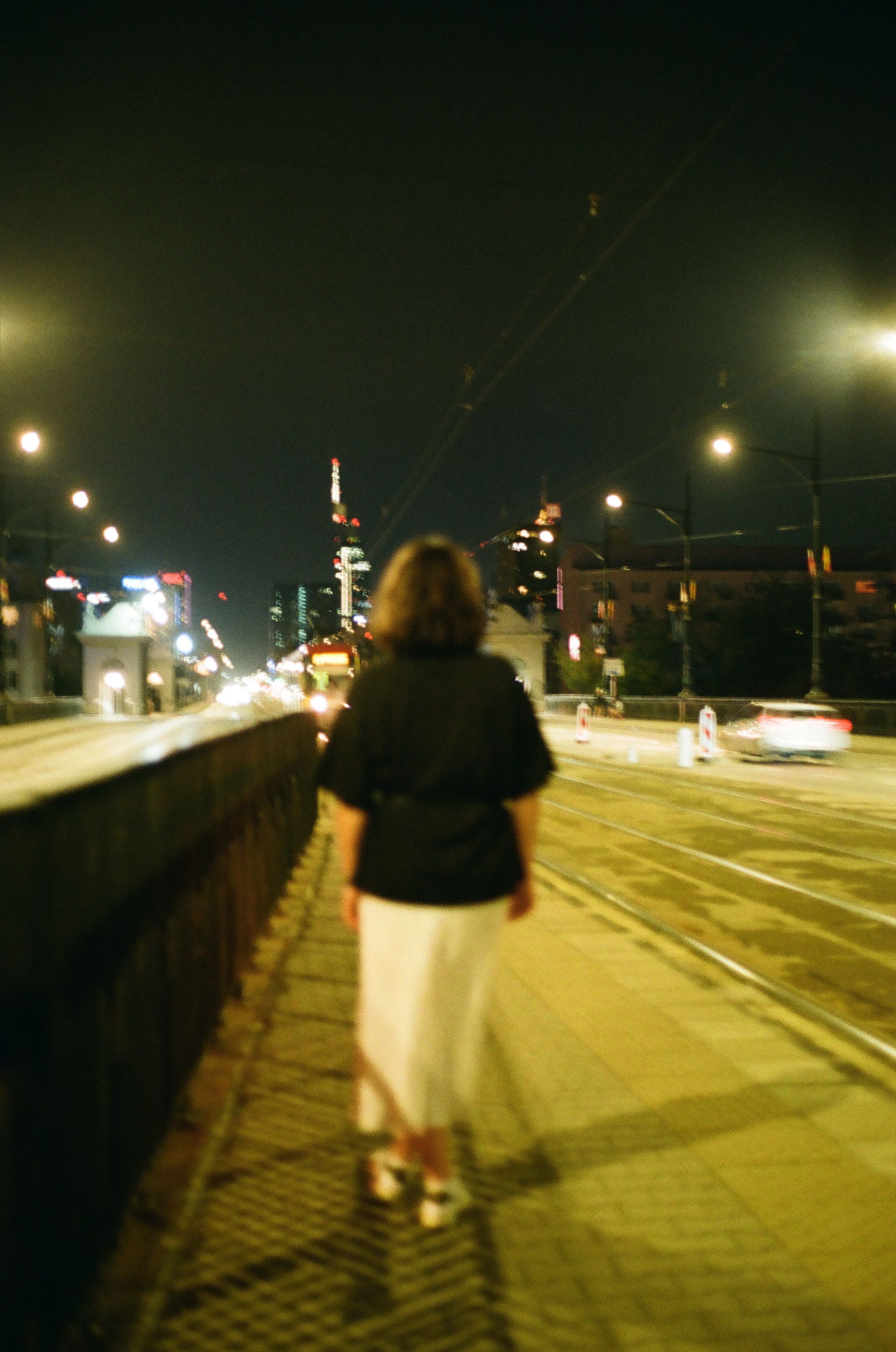 Nighttime City Walk in Warsaw · Free Stock Photo