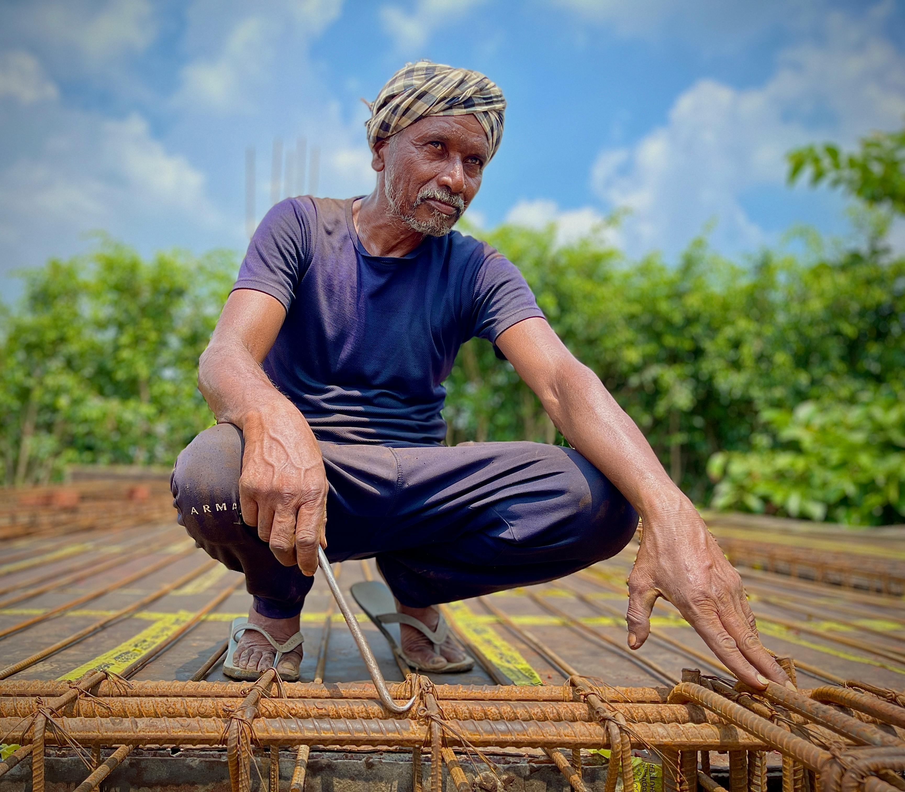 Elderly Construction Worker on Sunny Day · Free Stock Photo