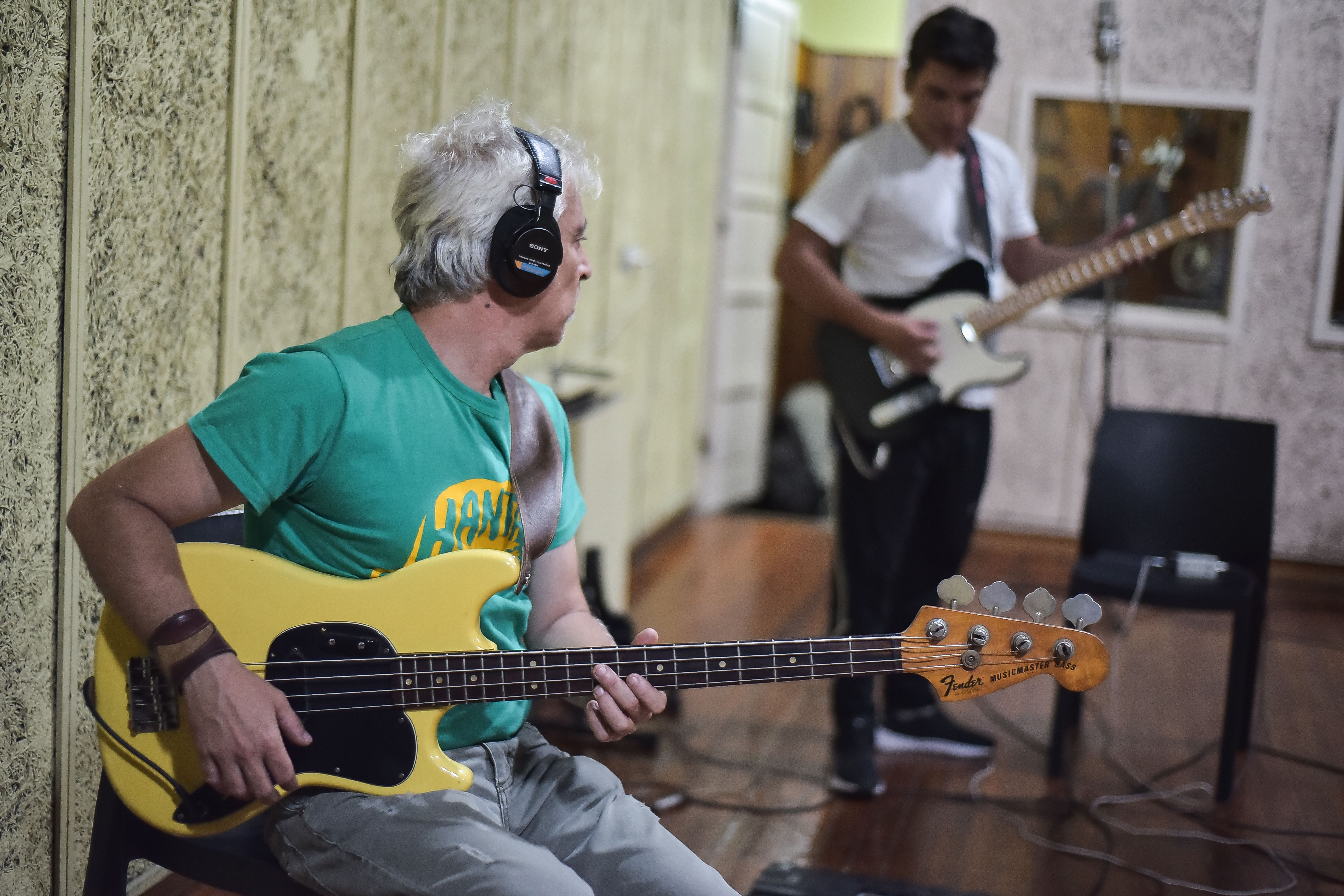 Musicians in Buenos Aires Recording Studio · Free Stock Photo