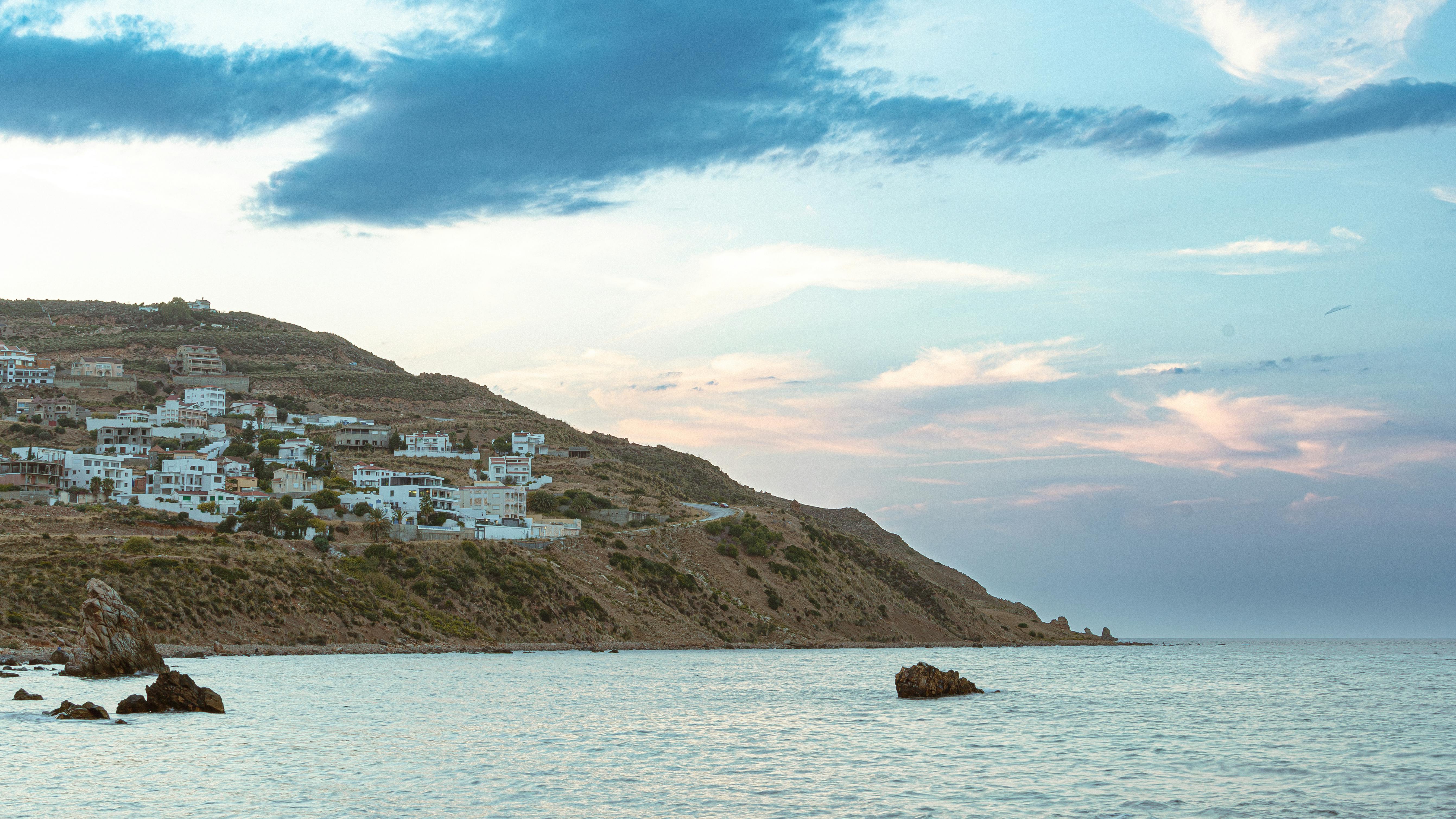 Coastal View of Tabarka, Tunisia at Dusk · Free Stock Photo