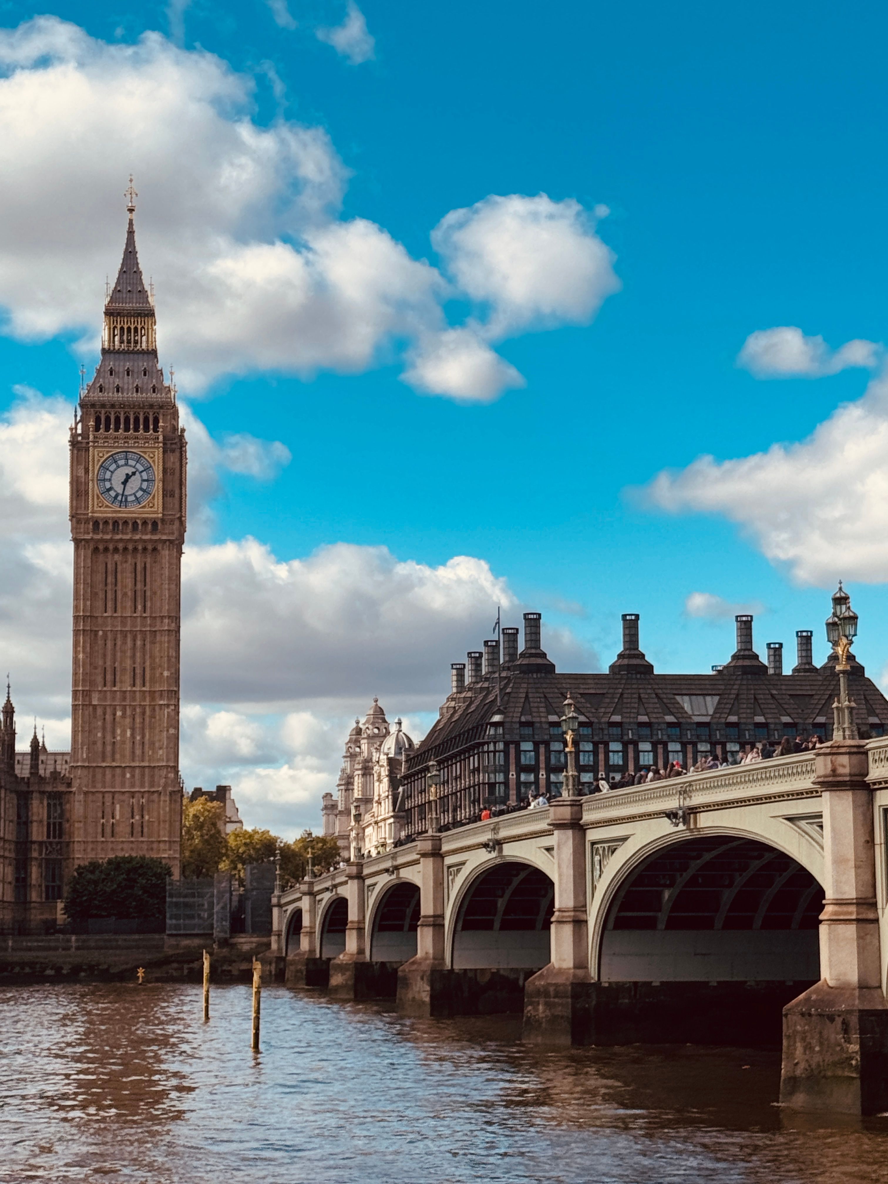 Big Ben and Westminster Bridge in London · Free Stock Photo