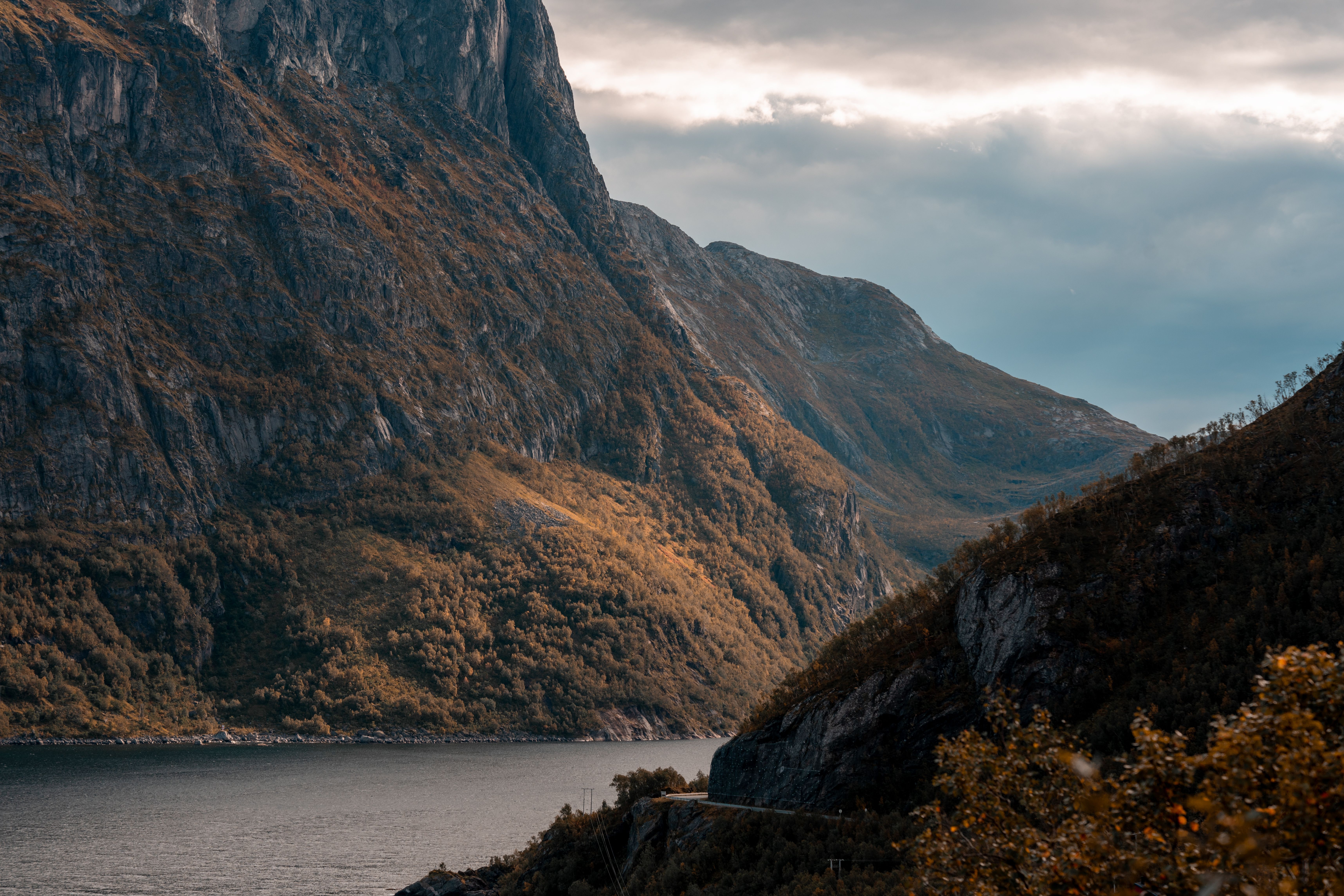 Dramatic Norwegian Fjord Landscape in Tromsø · Free Stock Photo