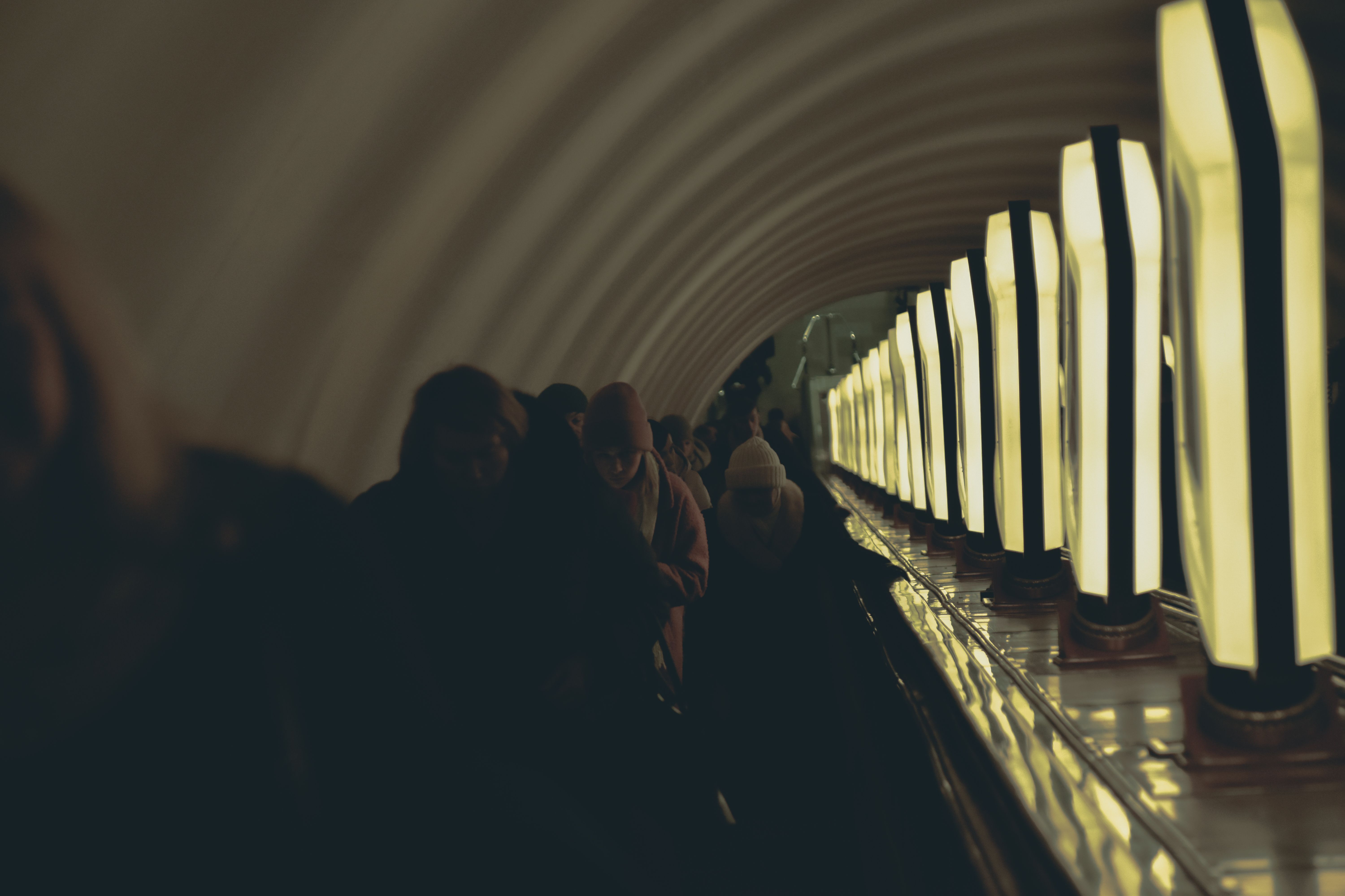 Group of People Walking Inside Hallway · Free Stock Photo