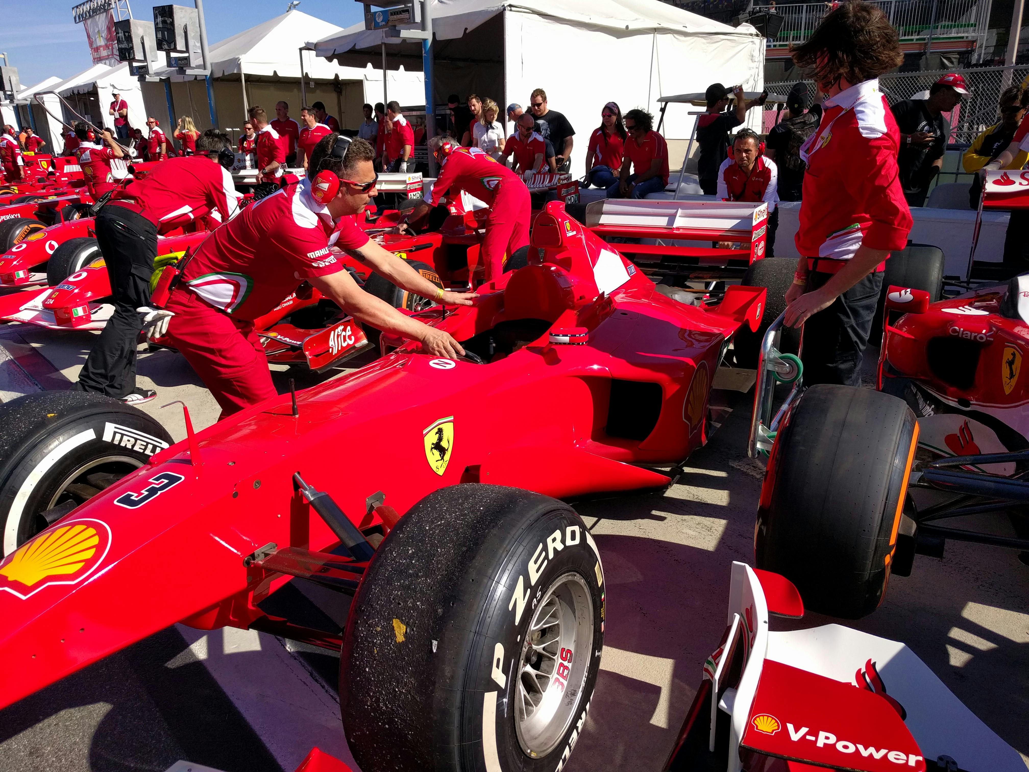 Free stock photo of Ferrari Finali Mondiali Daytona F1, pits