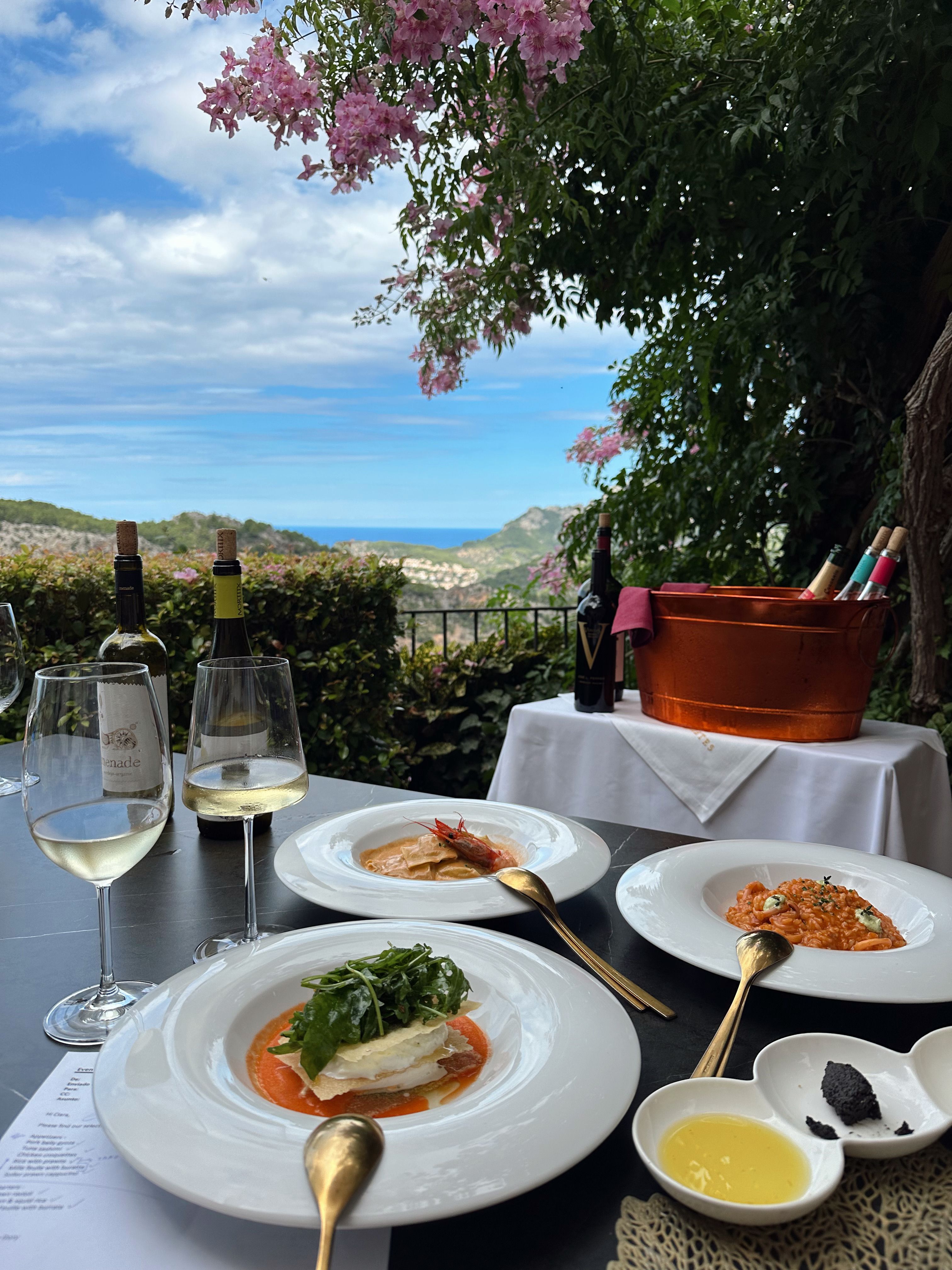 Luxurious Lunch with Mountain Views in Spain · Free Stock Photo
