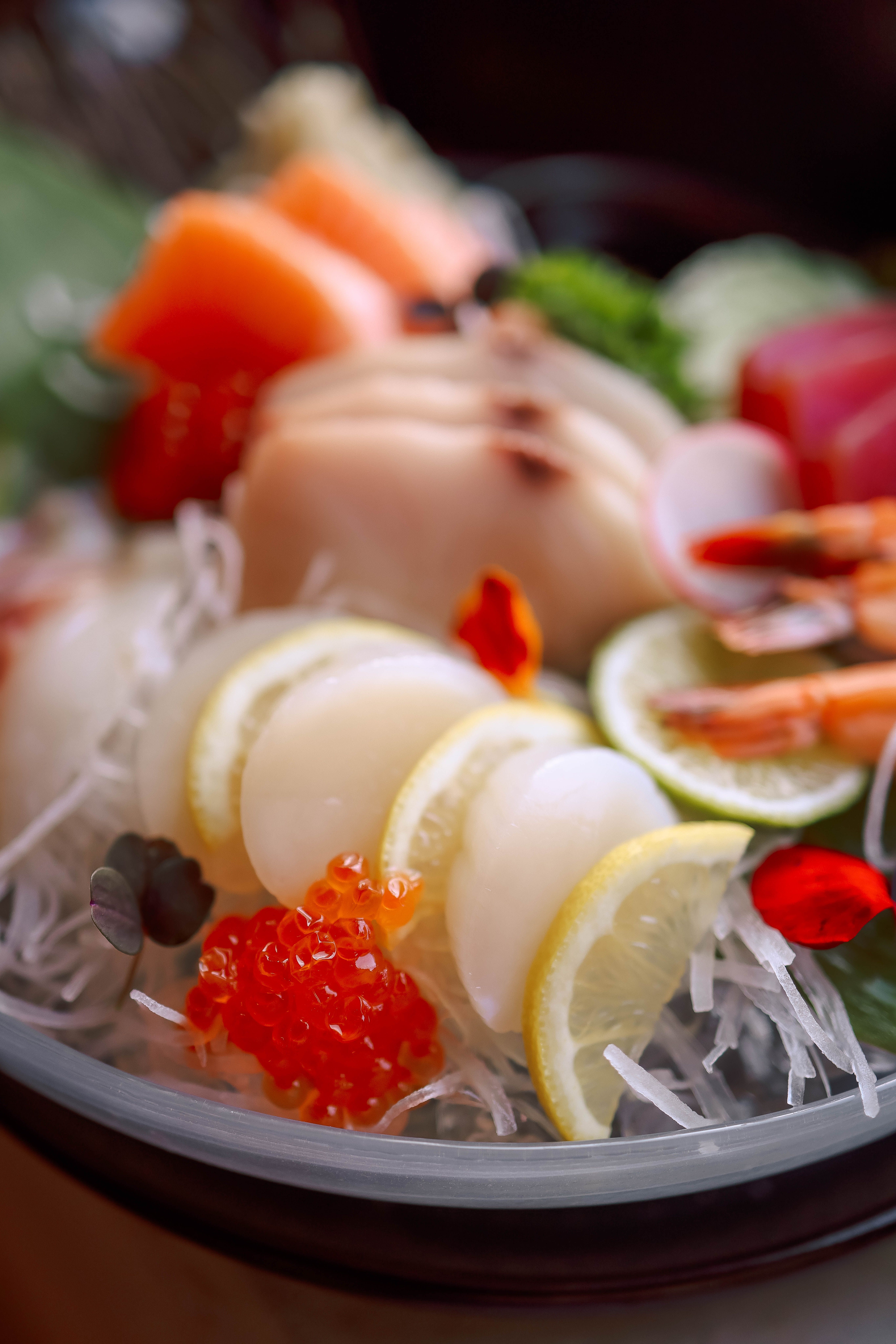 Exquisite Japanese Sashimi Dish with Fresh Seafood · Free Stock Photo