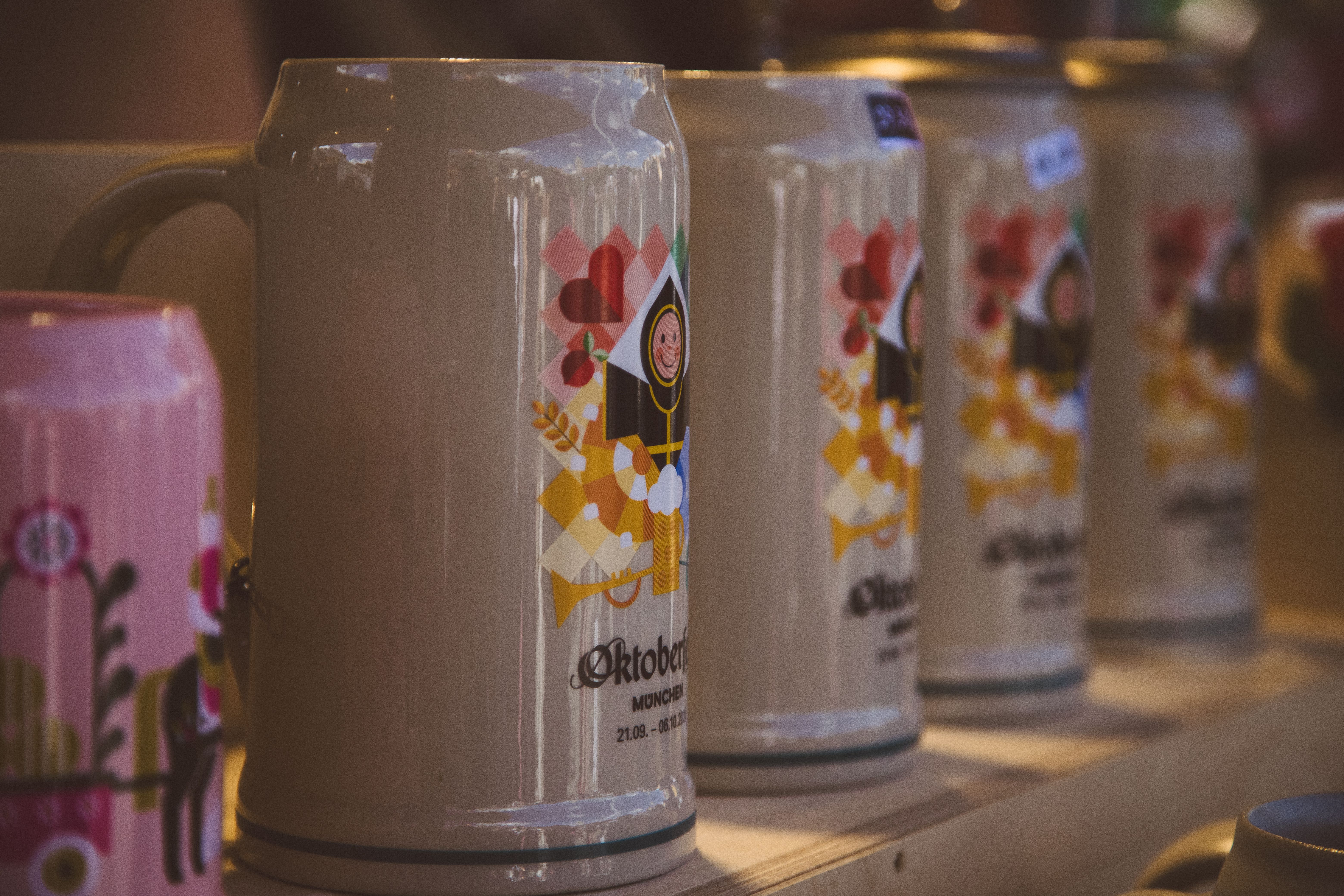 Oktoberfest Beer Steins Display in Munich · Free Stock Photo
