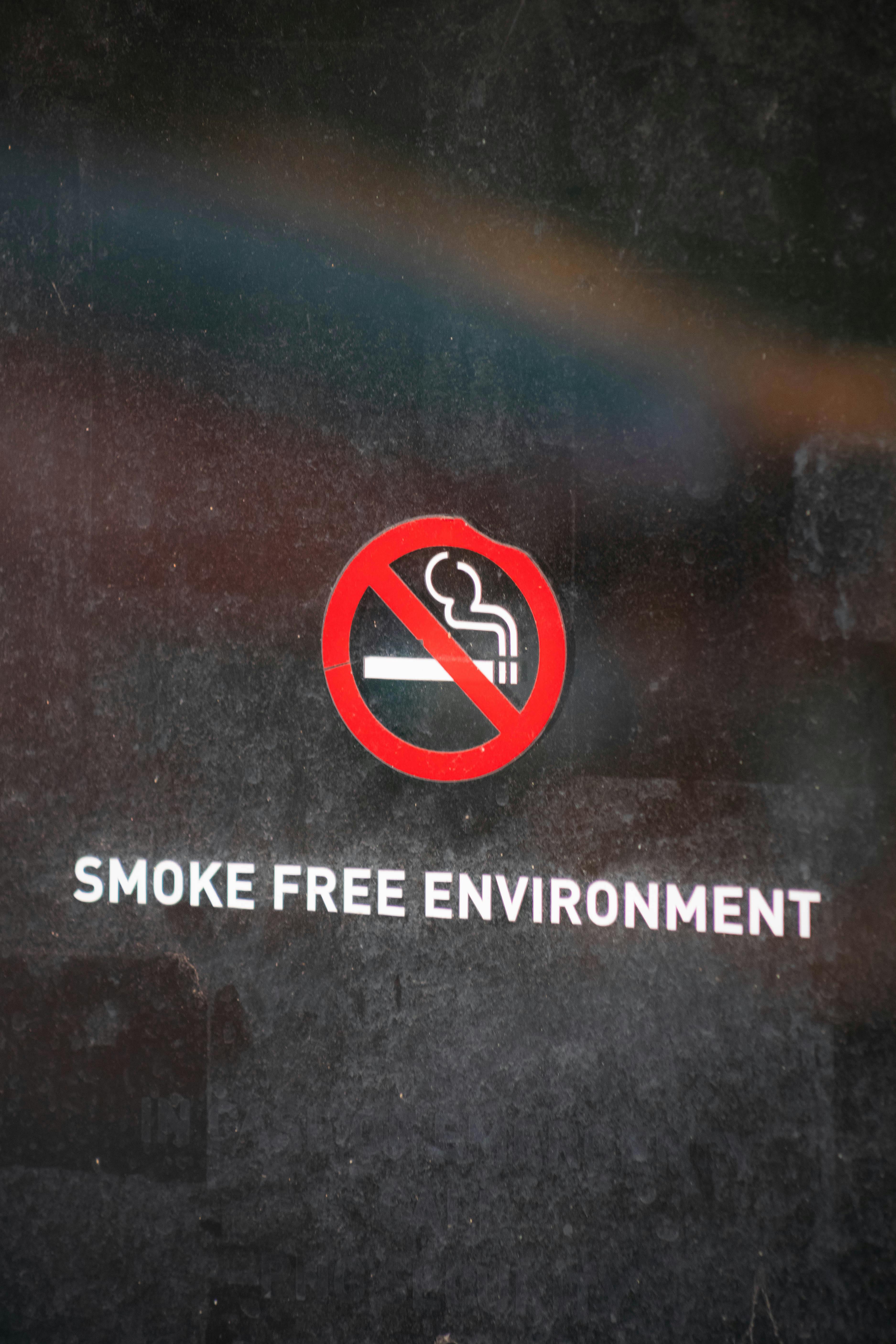 No Smoking Sign in Smoke-Free Environment · Free Stock Photo