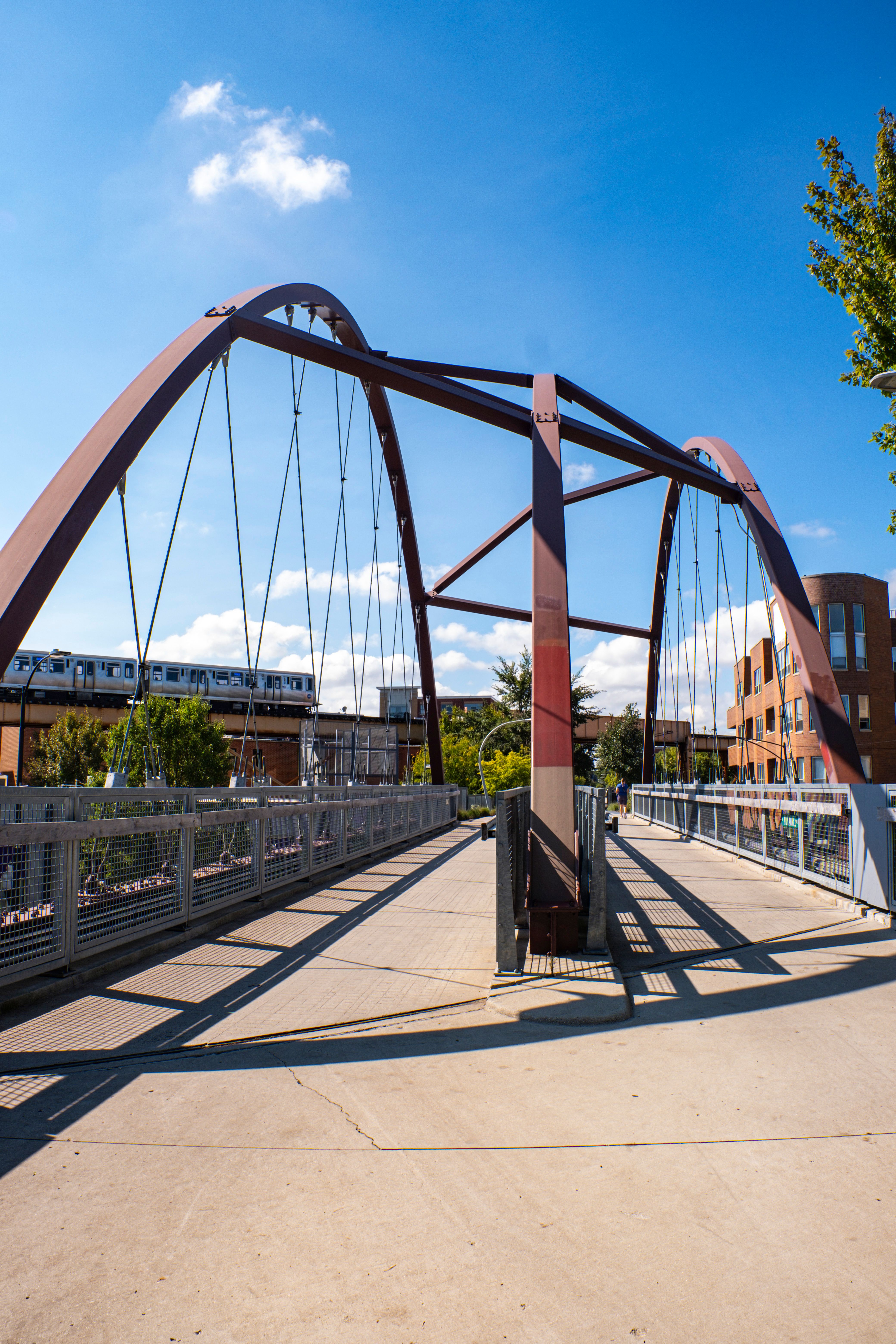 Modern Urban Bridge Under Blue Sky · Free Stock Photo