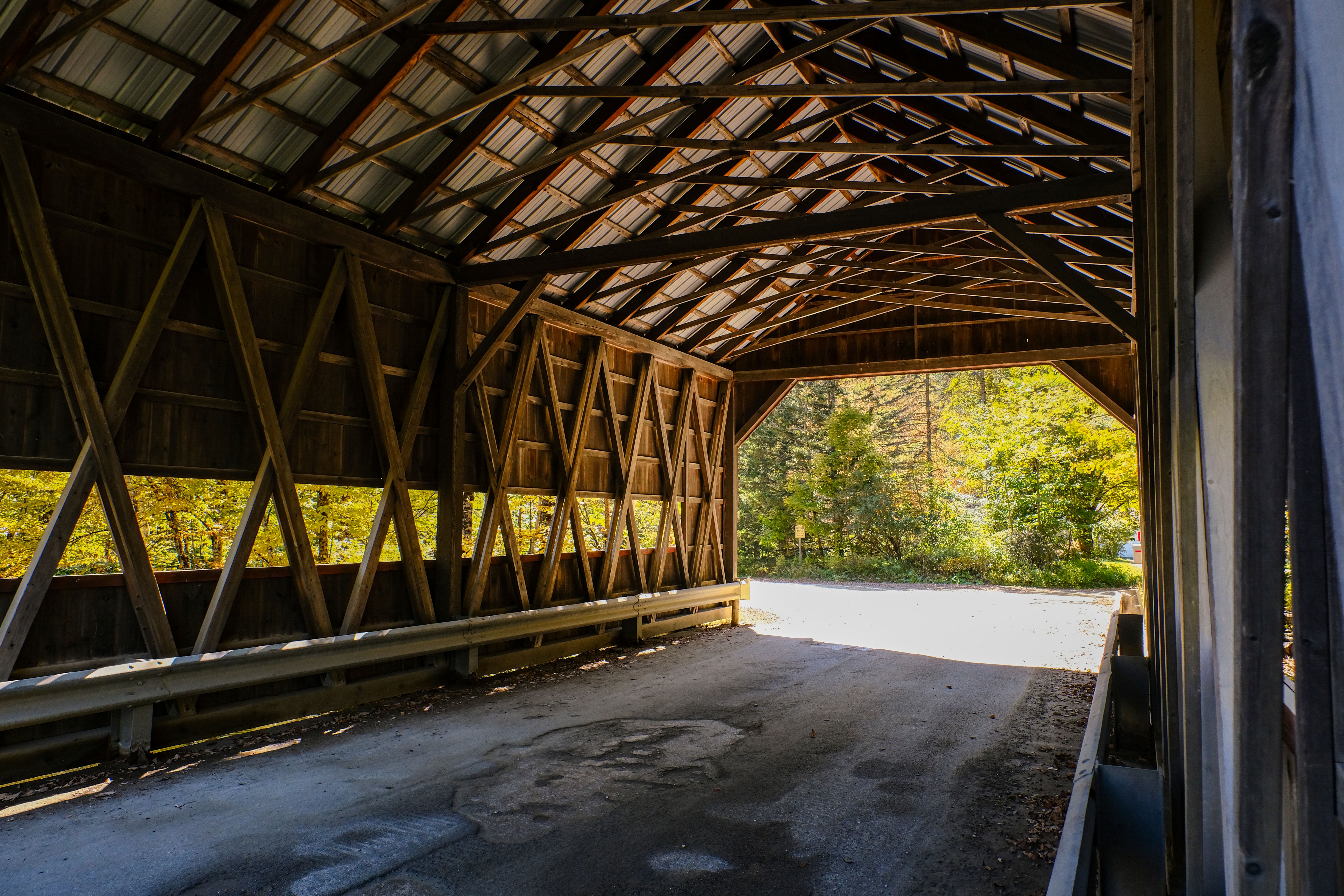 Rustic Wooden Covered Bridge in Autumn · Free Stock Photo