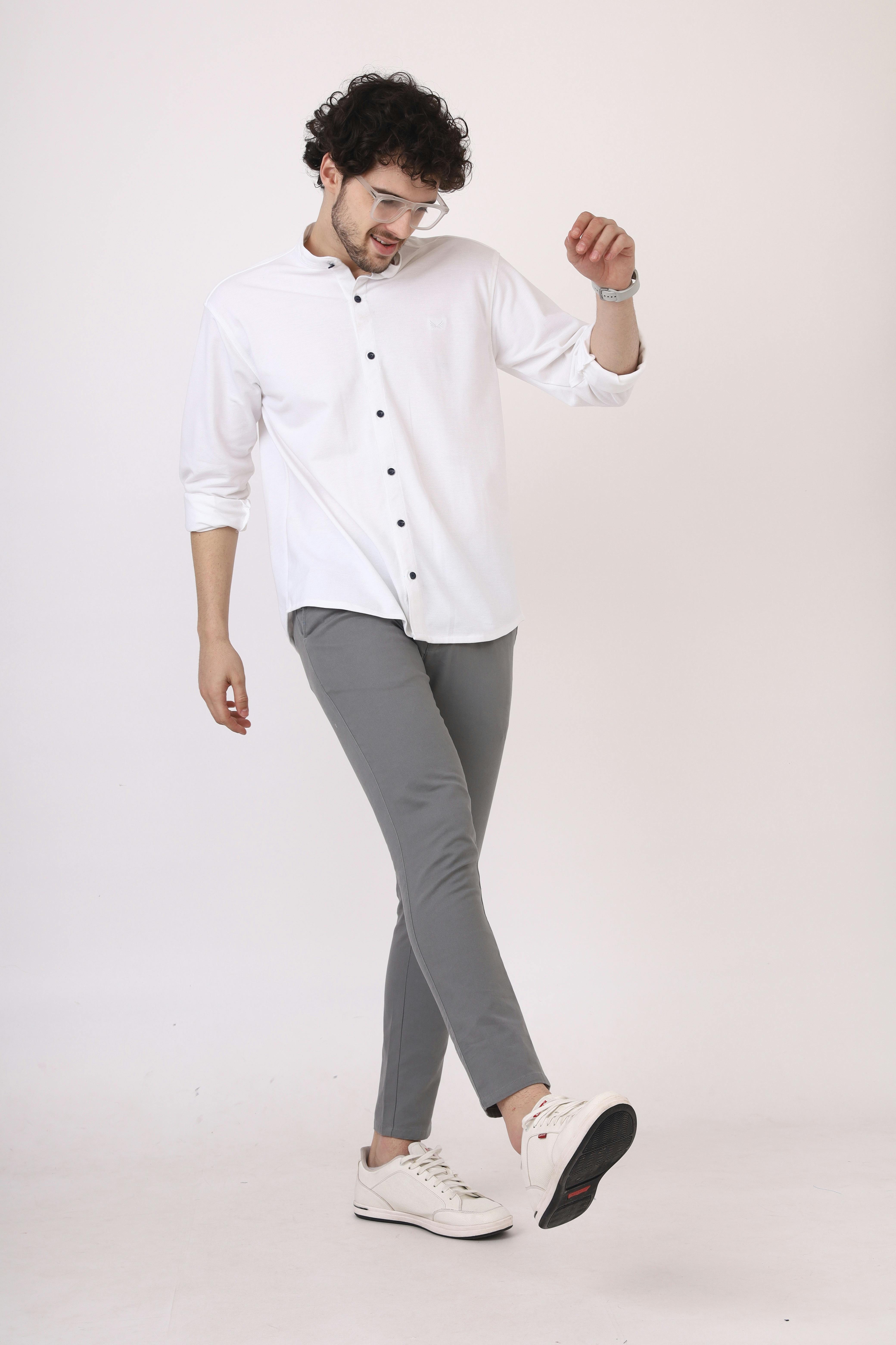 Casual Stylish Man Posing in Studio Portrait · Free Stock Photo