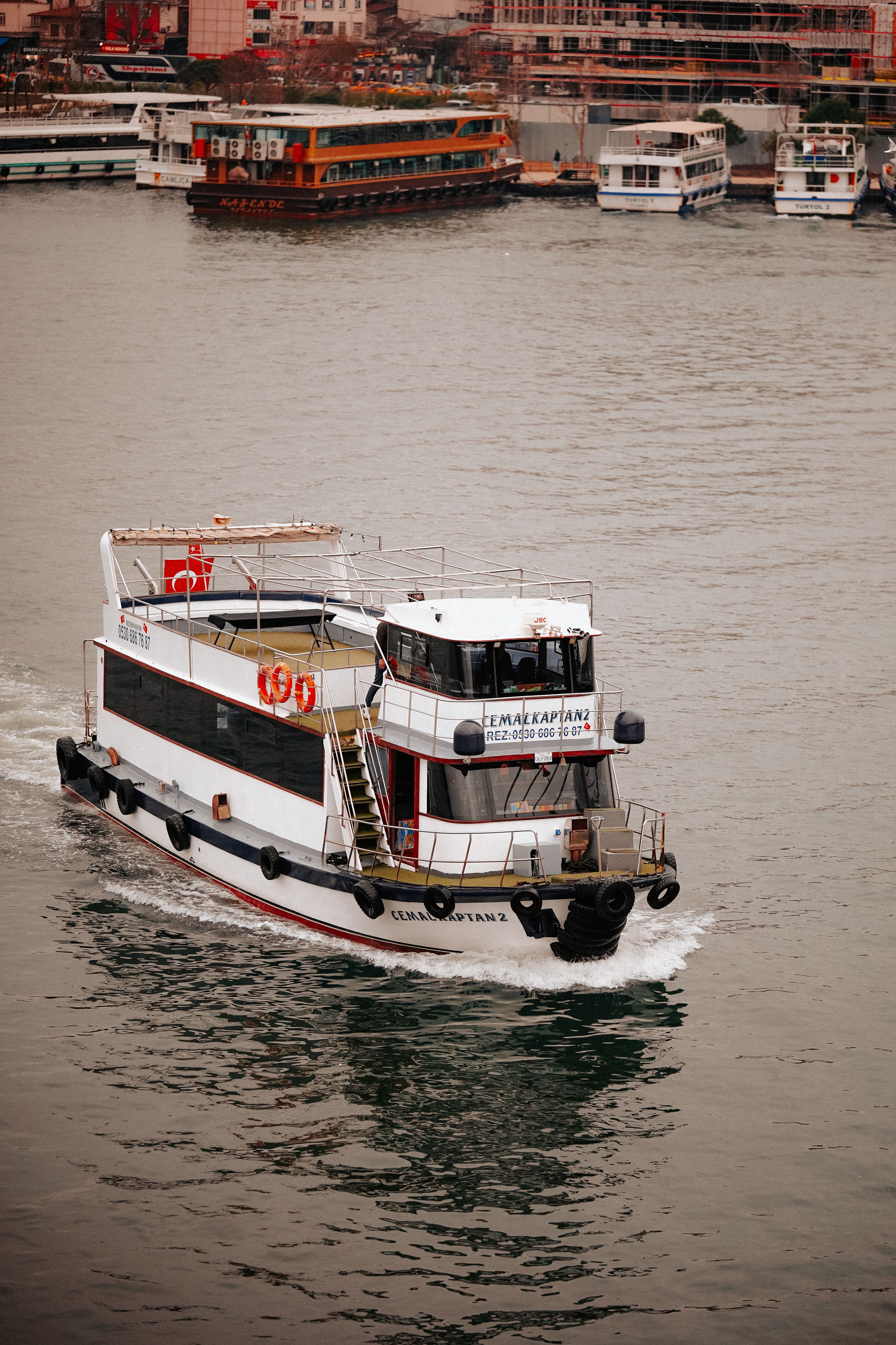 Ferry on the Bosphorus in Istanbul, Turkey · Free Stock Photo