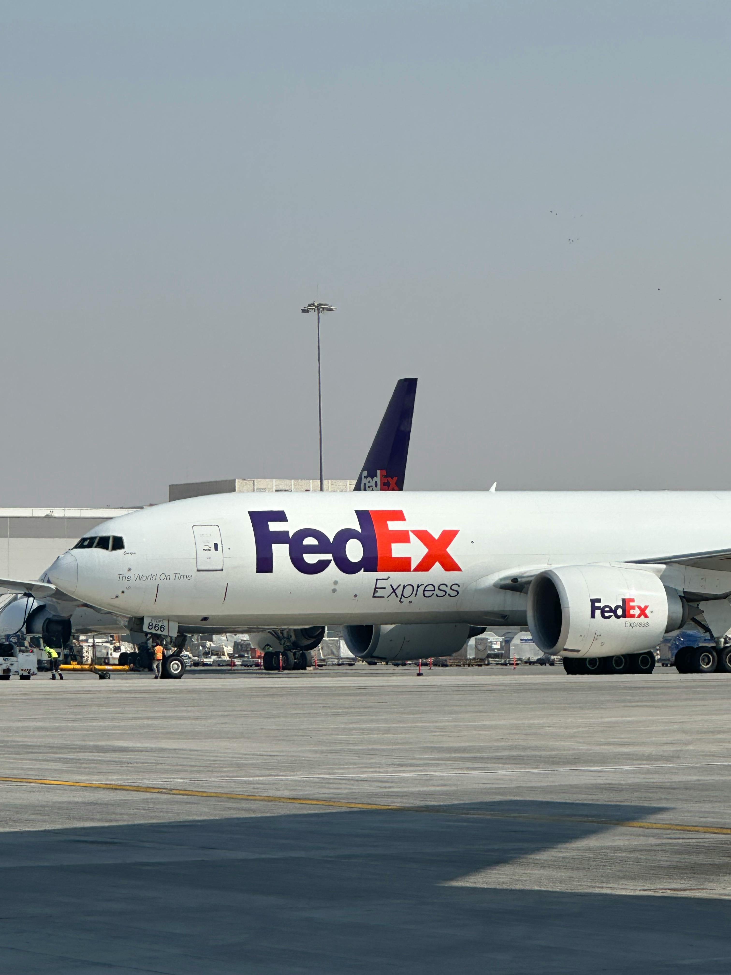 FedEx Cargo Aircraft at Dubai Airport · Free Stock Photo