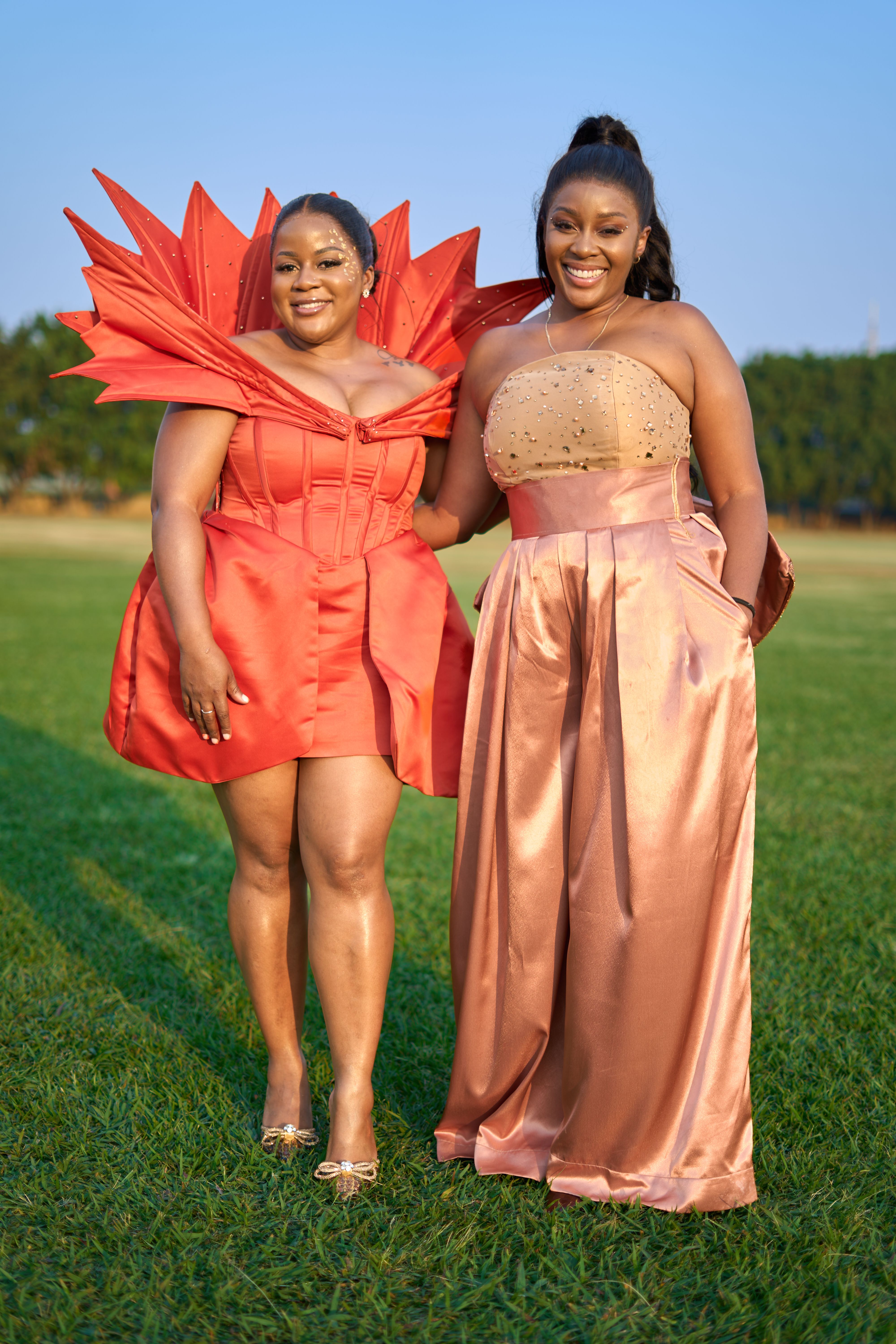 Elegant Fashion Portrait of Two Women in Lusaka · Free Stock Photo