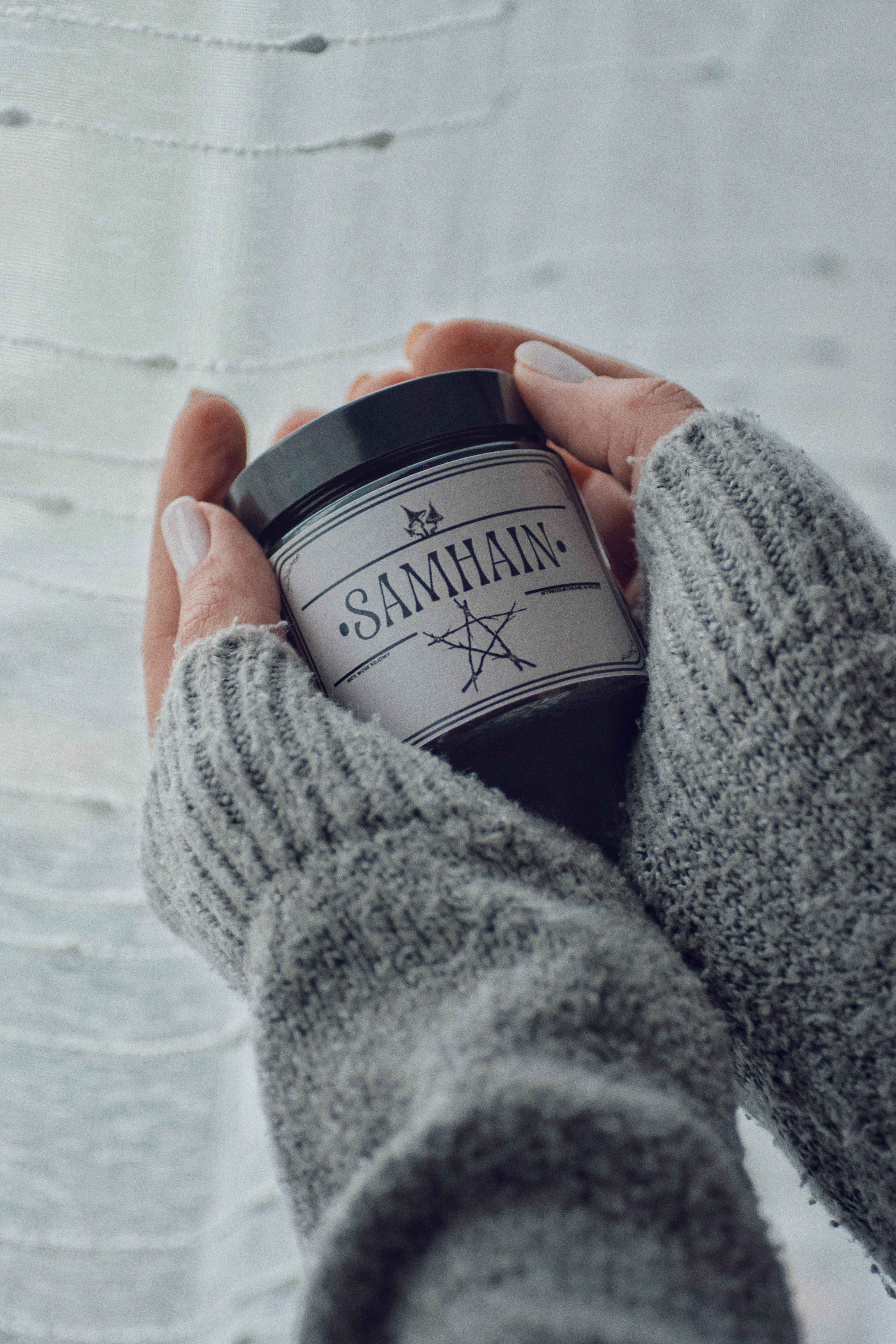 Cozy Handmade Samhain Candle for Autumn · Free Stock Photo