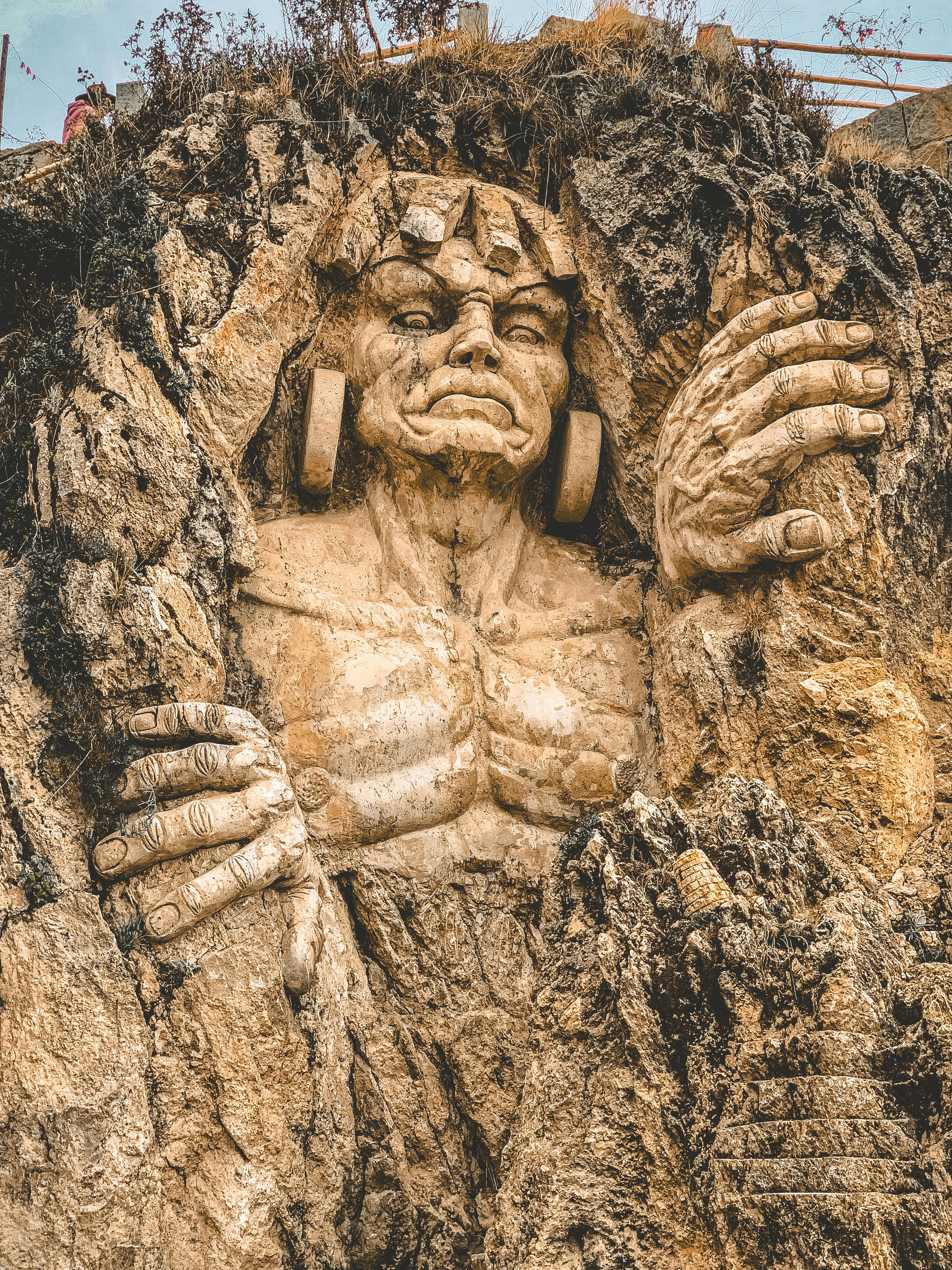 Intricate Stone Carving in Cuzco, Peru · Free Stock Photo