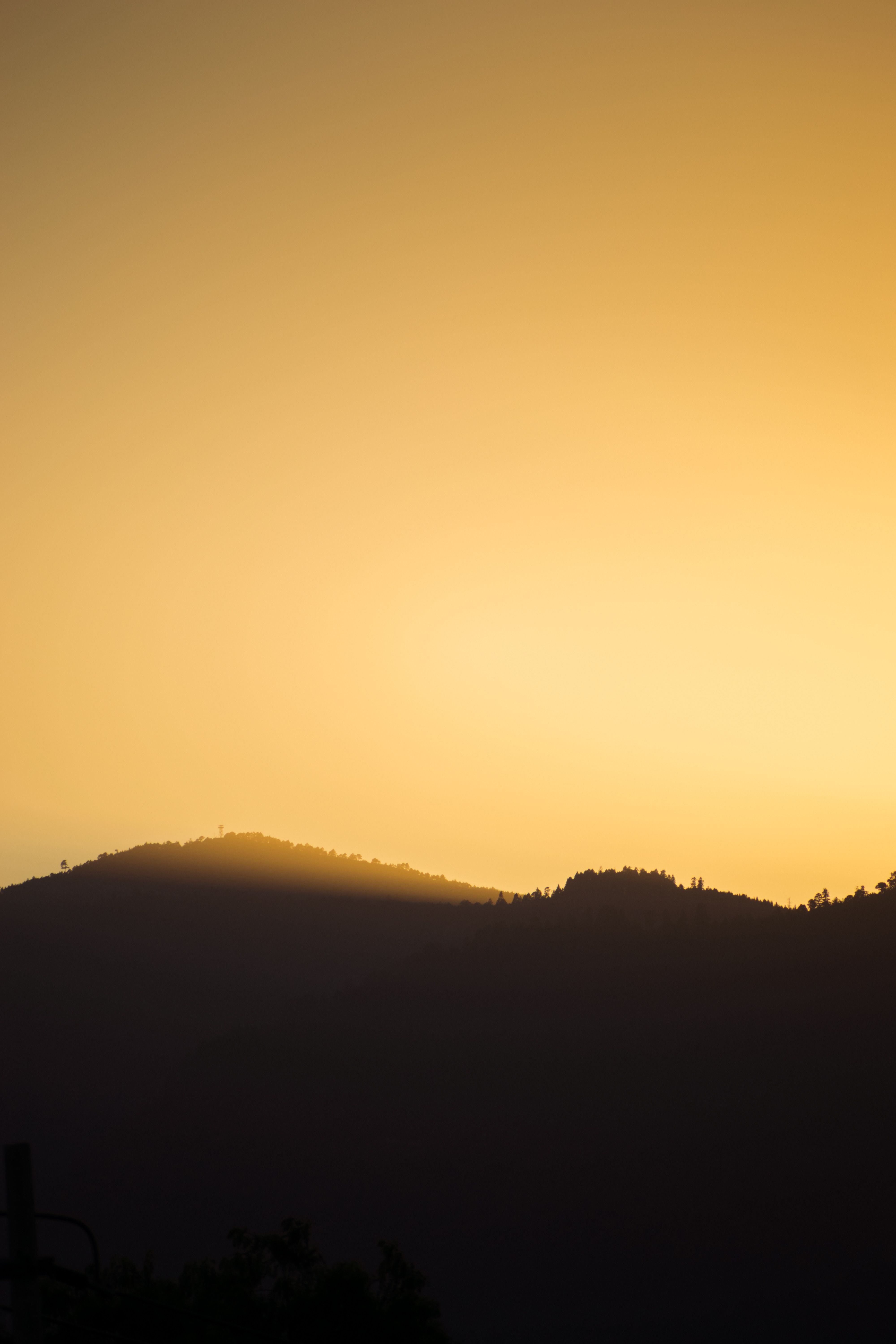 Scenic Sunset Over Mussoorie Hills · Free Stock Photo