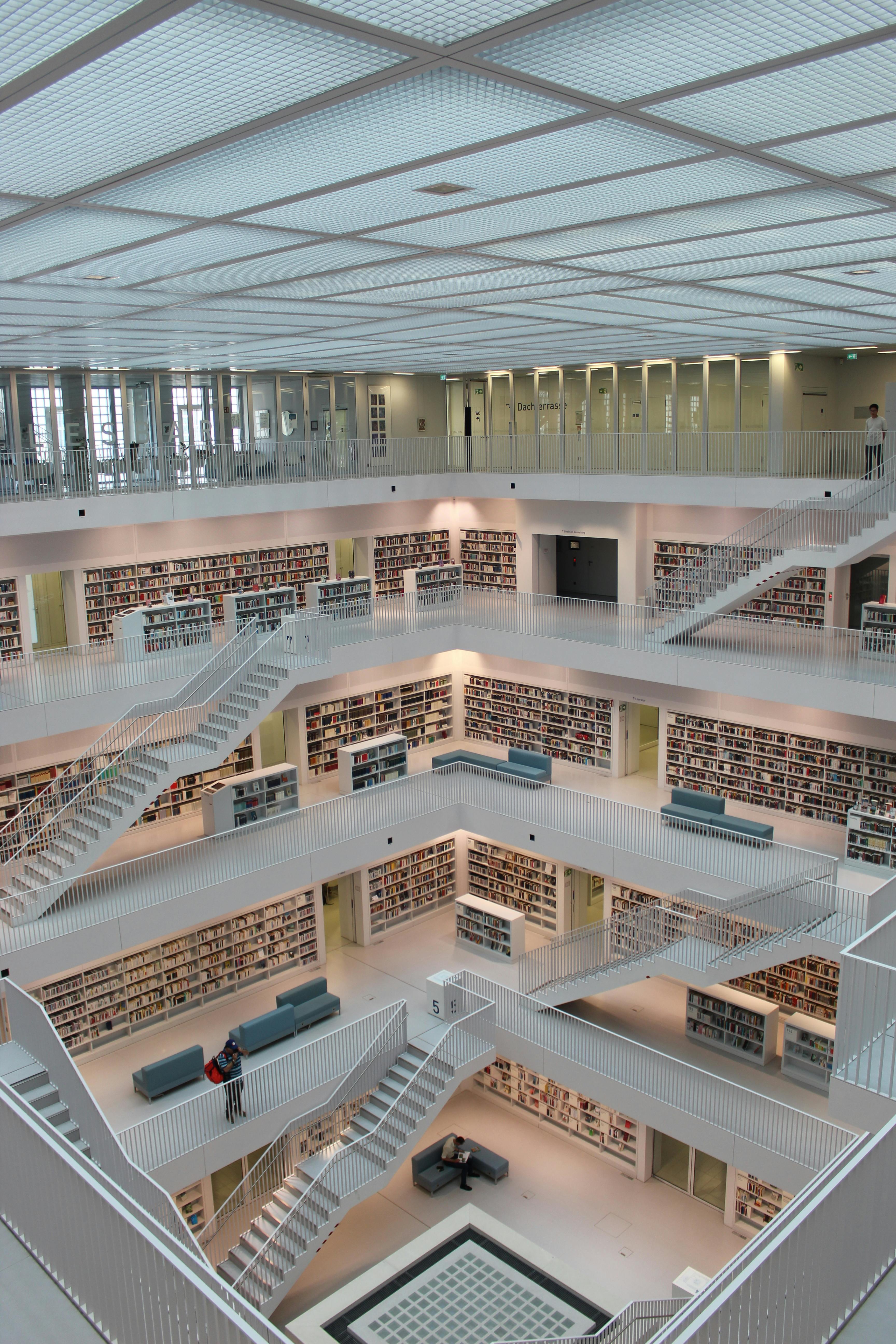 Modern Interior of Stuttgart Central Library · Free Stock Photo
