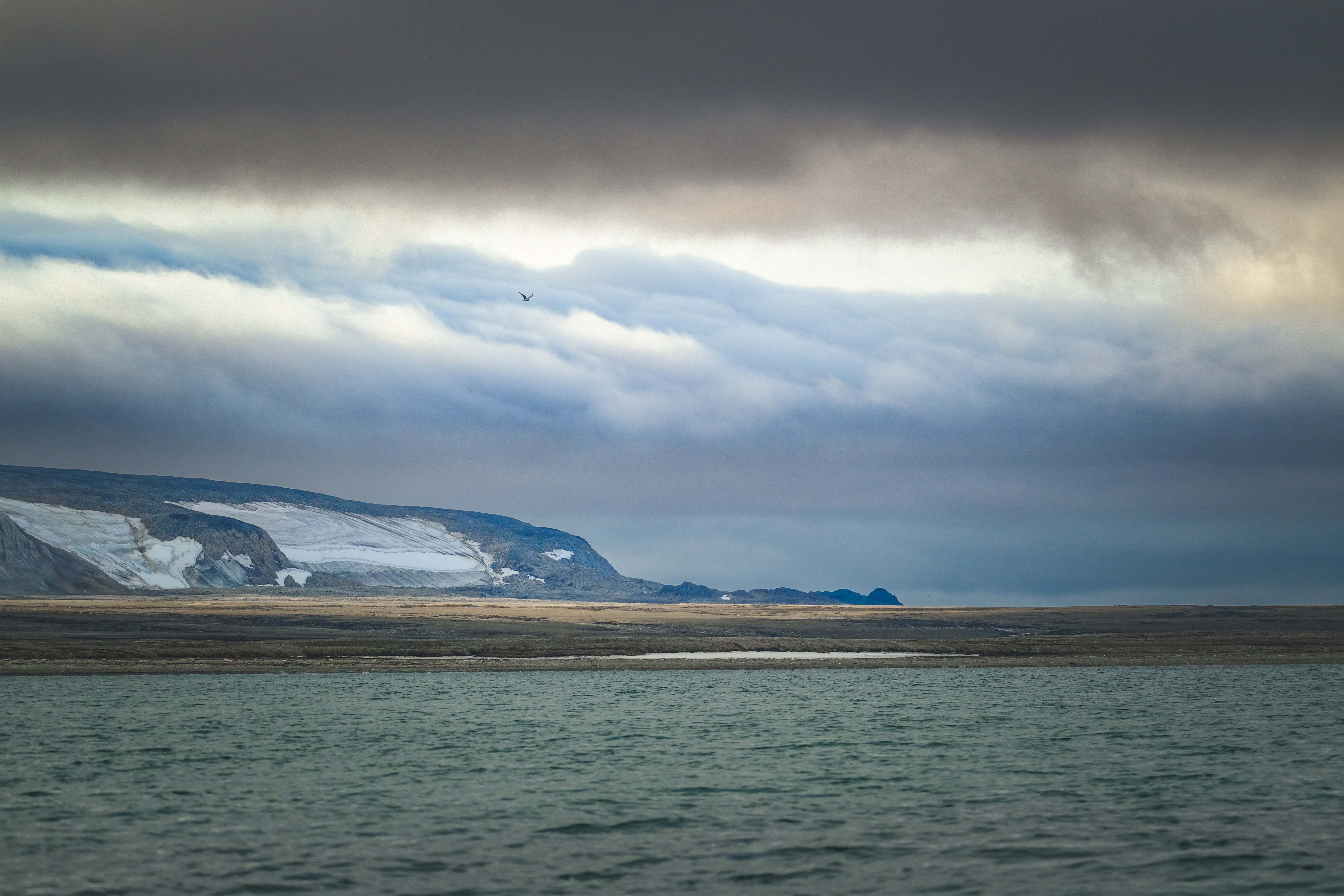 Dramatic Arctic Landscape with Glacier and Sea · Free Stock Photo