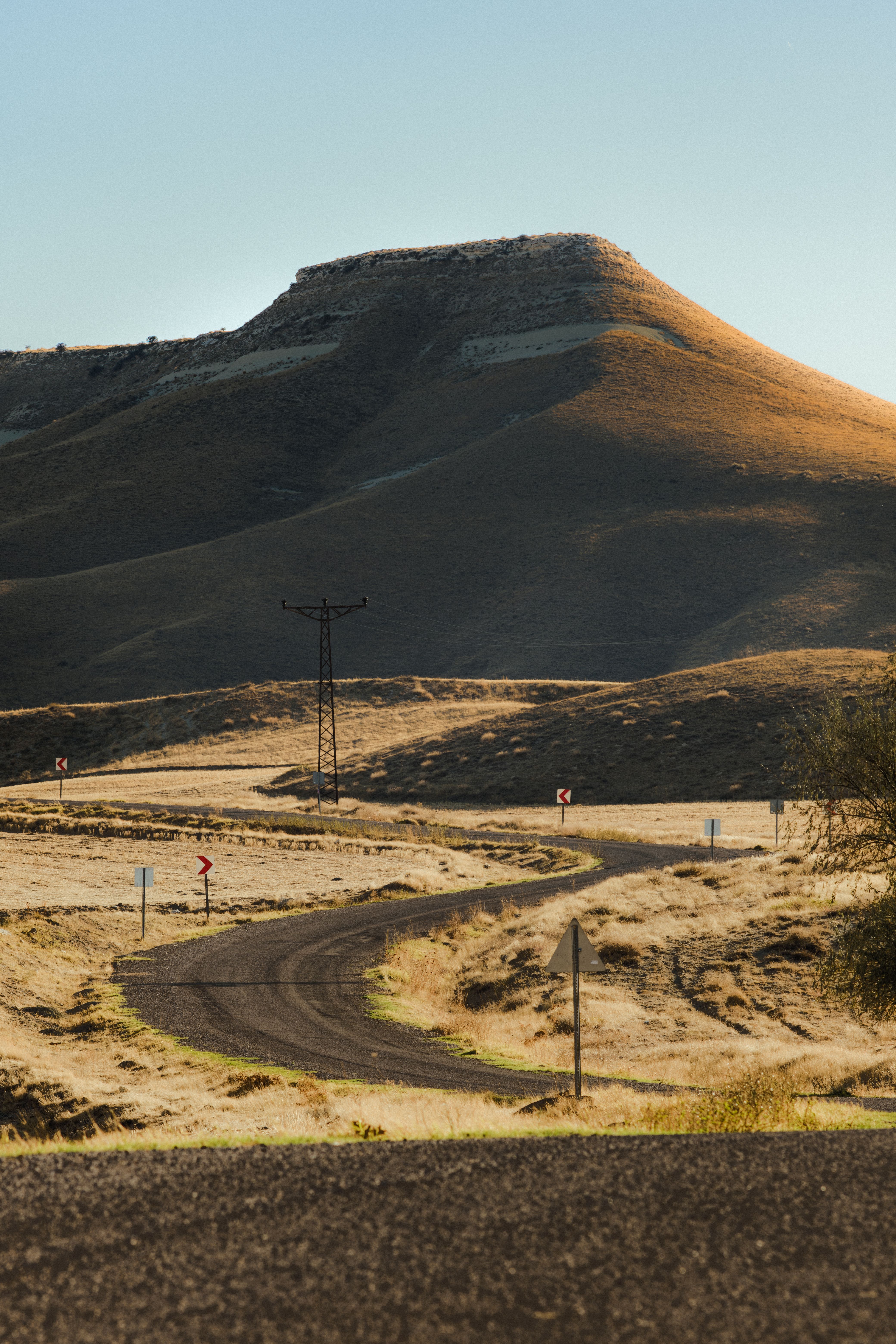 Scenic Road with Desert Mountain in Ankara · Free Stock Photo