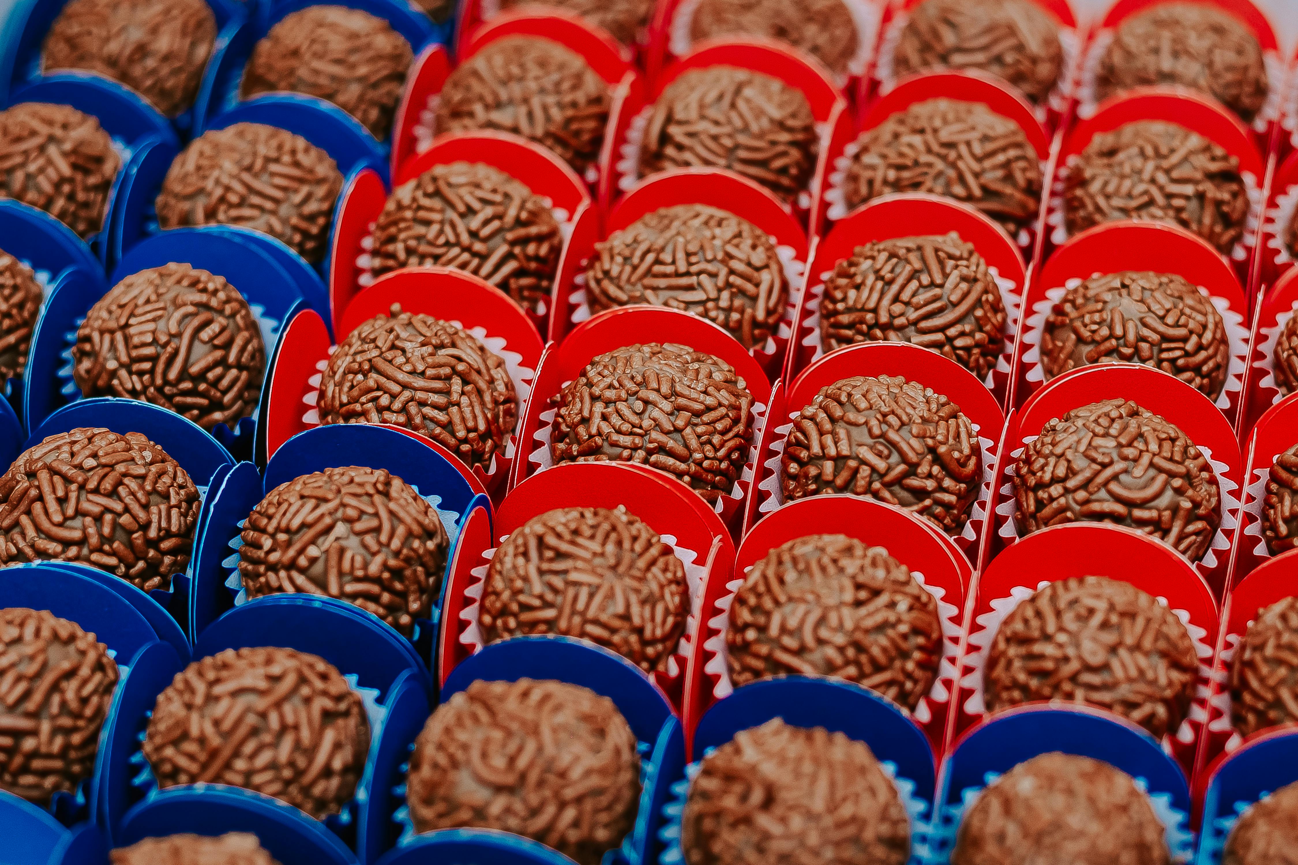 Colorful Array of Chocolate Brigadeiros · Free Stock Photo