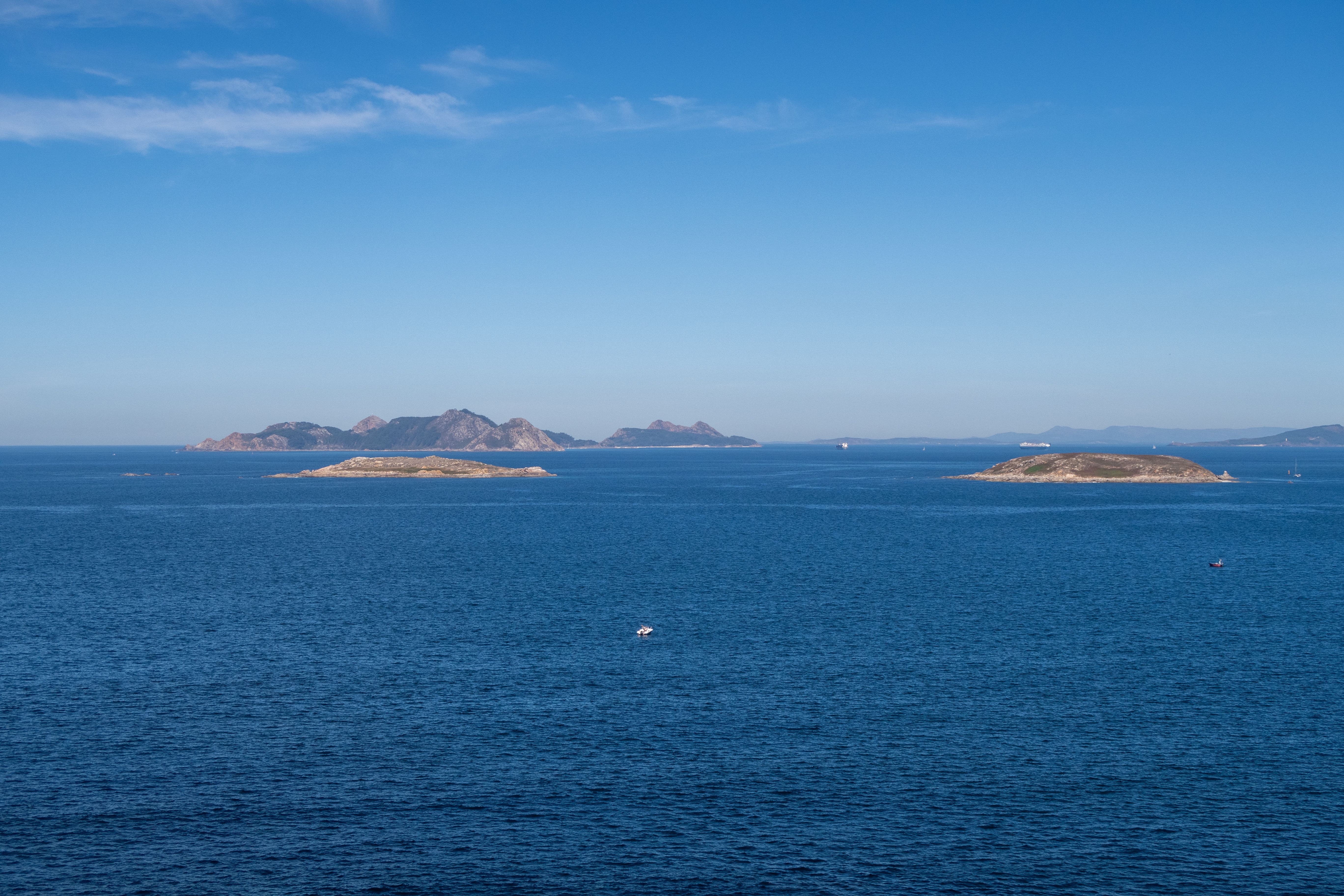 Tranquil Ocean View with Distant Islands · Free Stock Photo