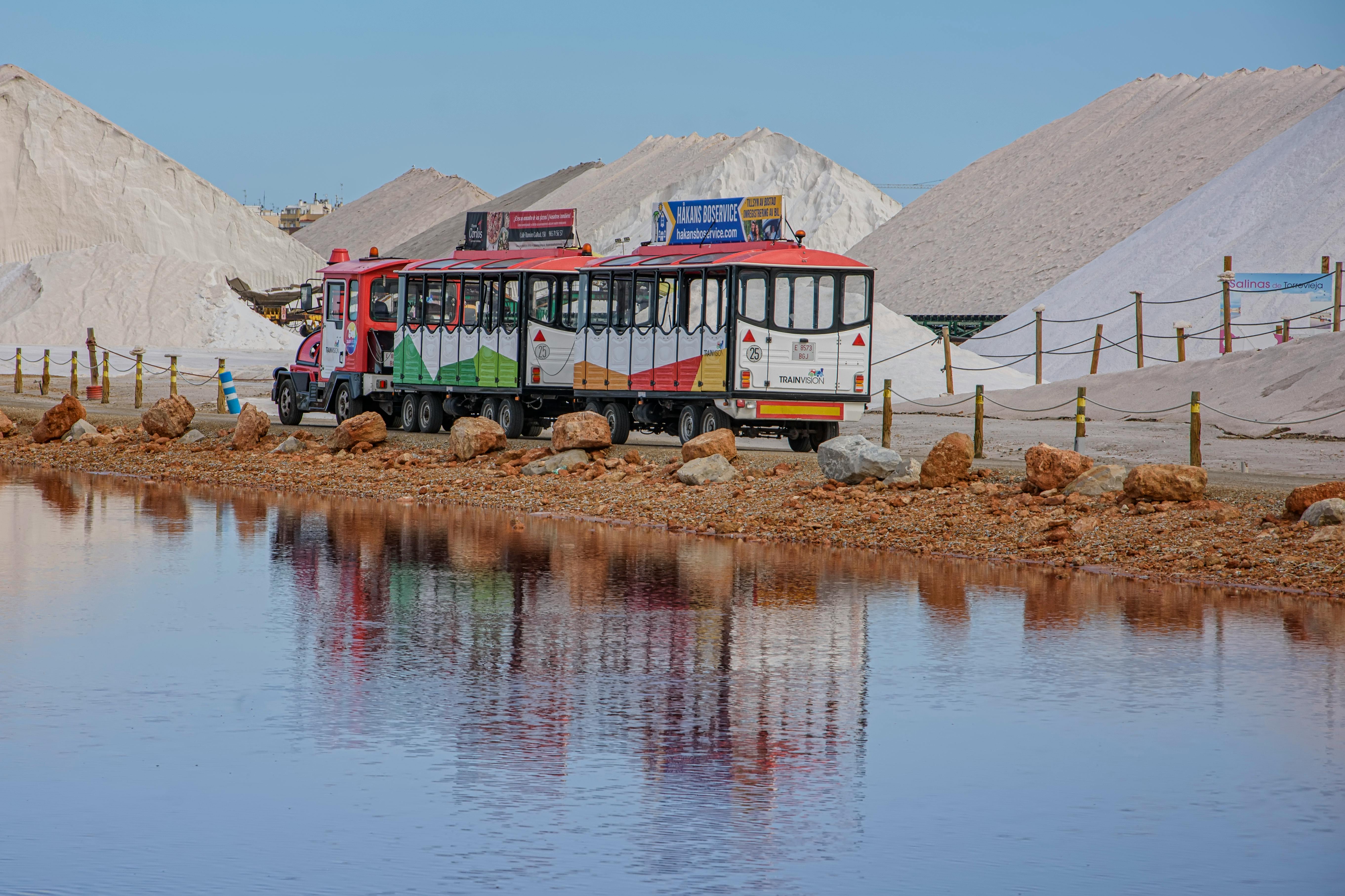 Colorful Tourist Train at Salt Hills, Torrevieja · Free Stock Photo