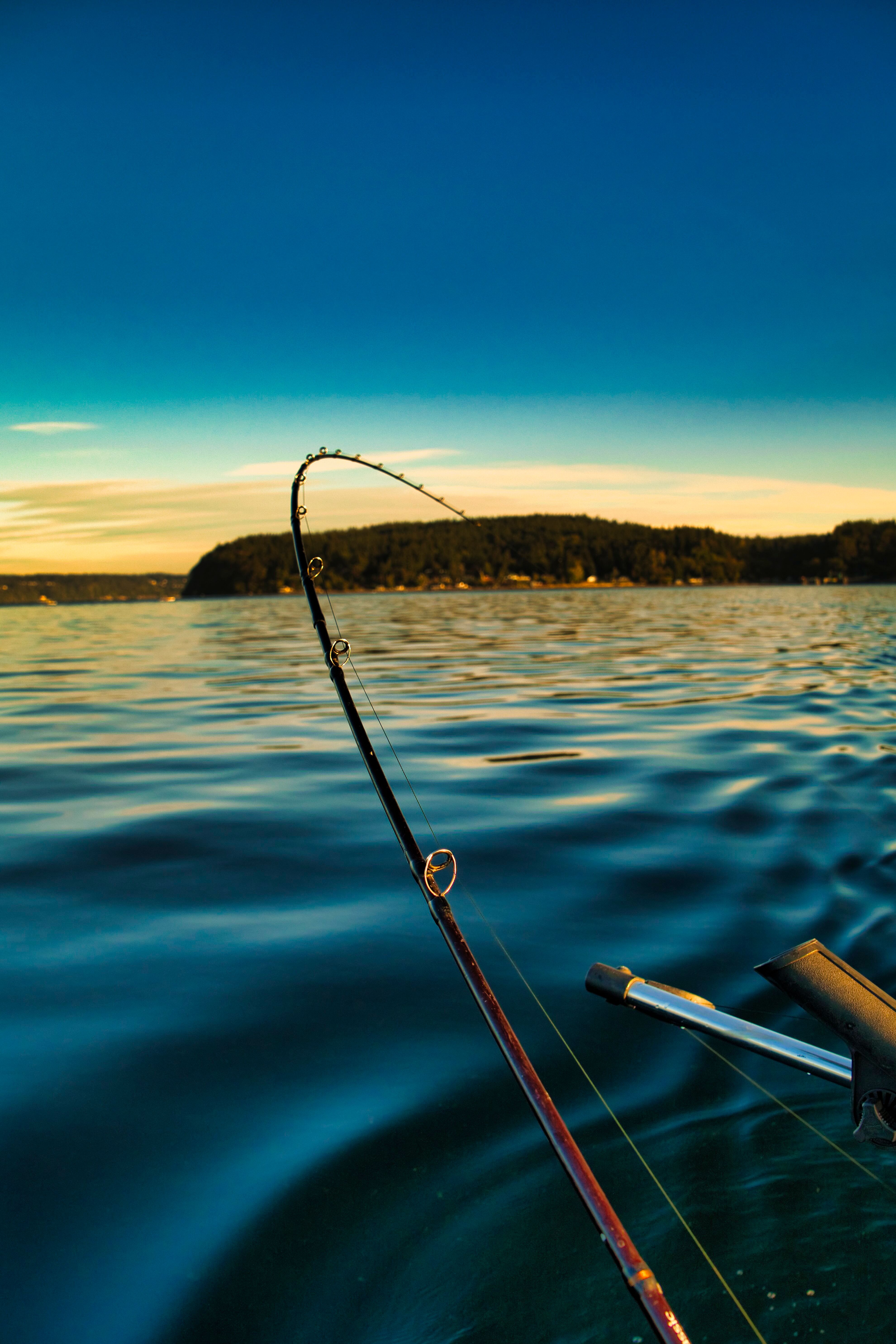 Serene Fishing Scene at Sunrise in Tacoma · Free Stock Photo