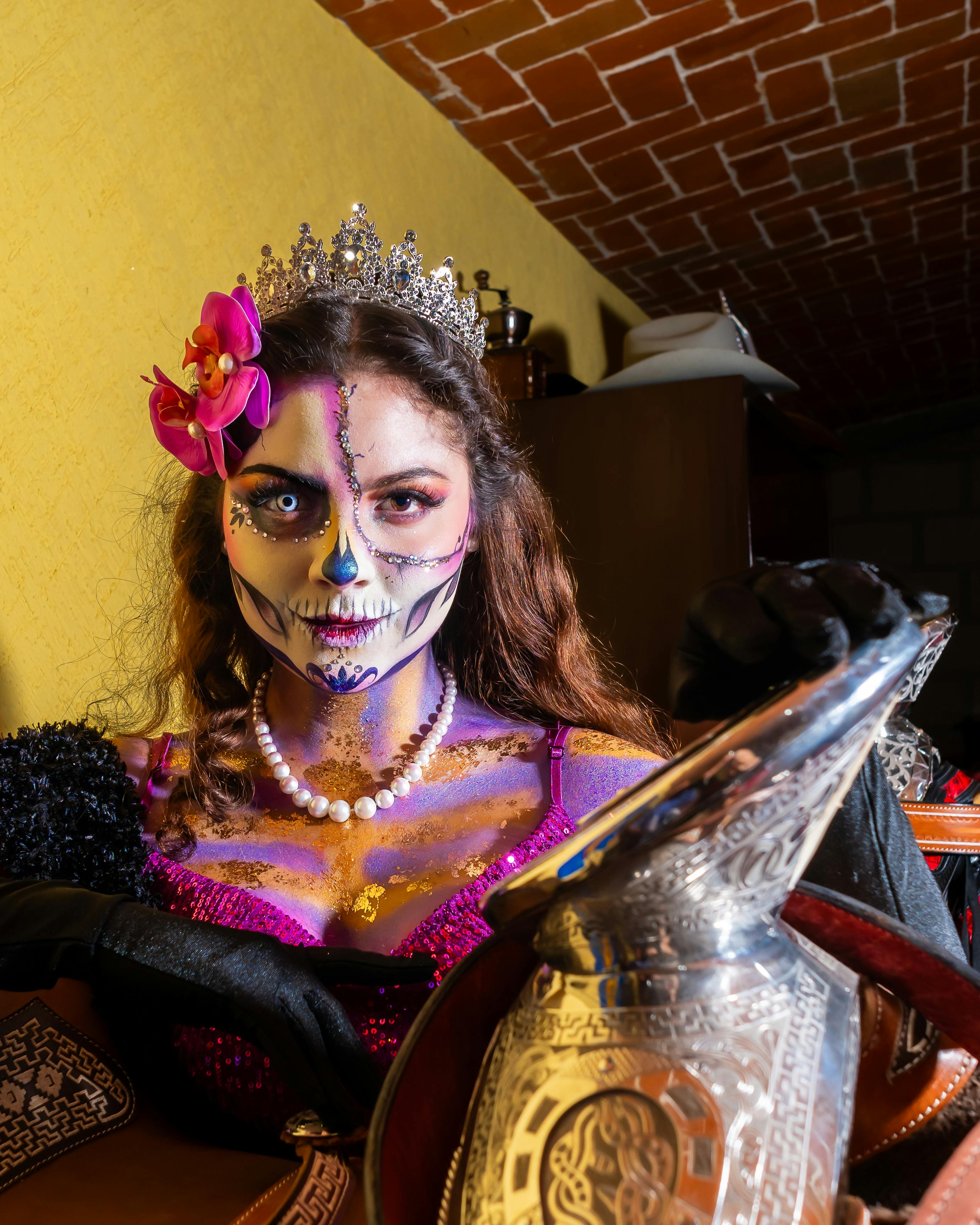 Mexican Day of the Dead Catrina Portrait · Free Stock Photo