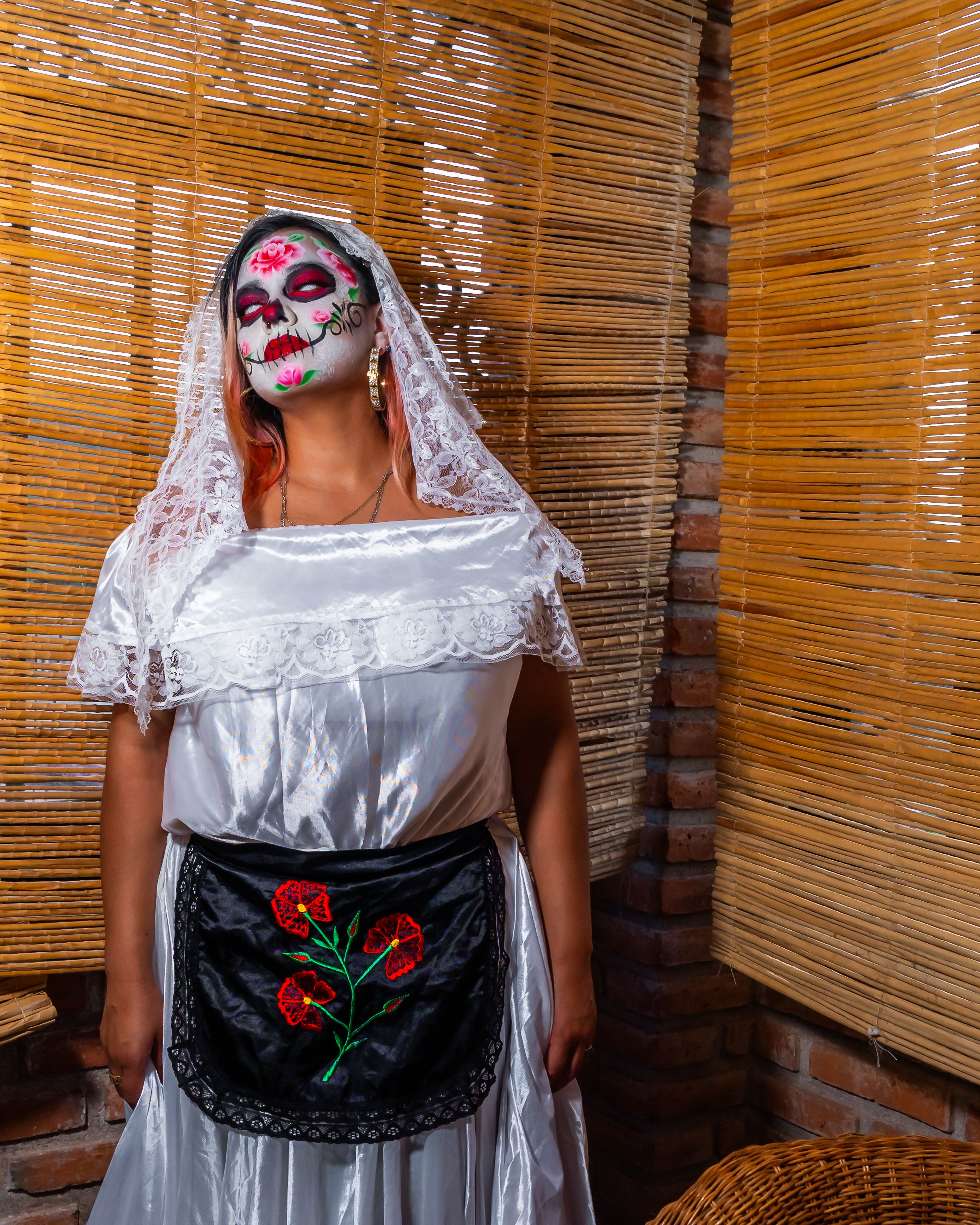 Mexican Catrina Portrait with Traditional Attire · Free Stock Photo
