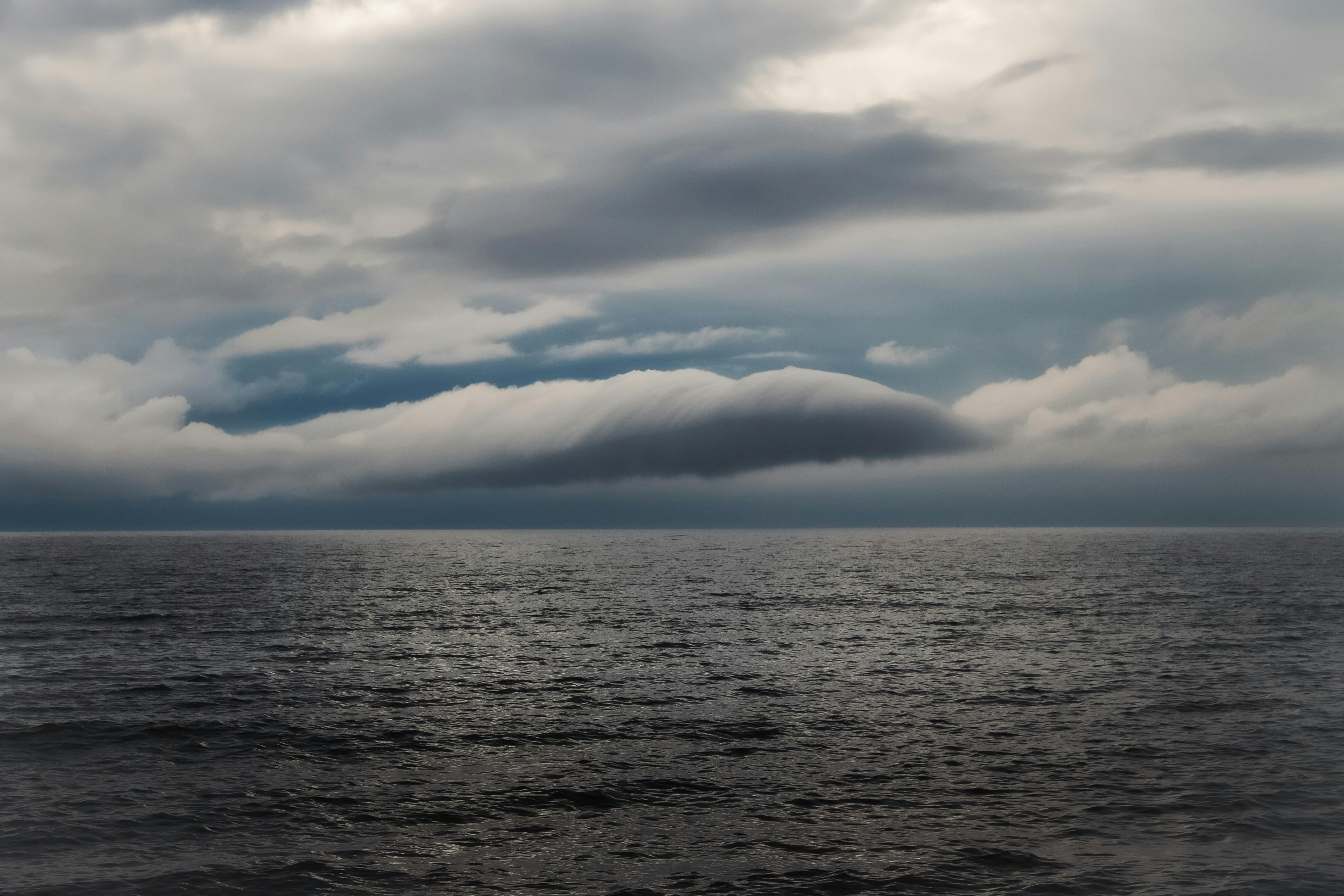 Dramatic Ocean View with Stormy Sky · Free Stock Photo
