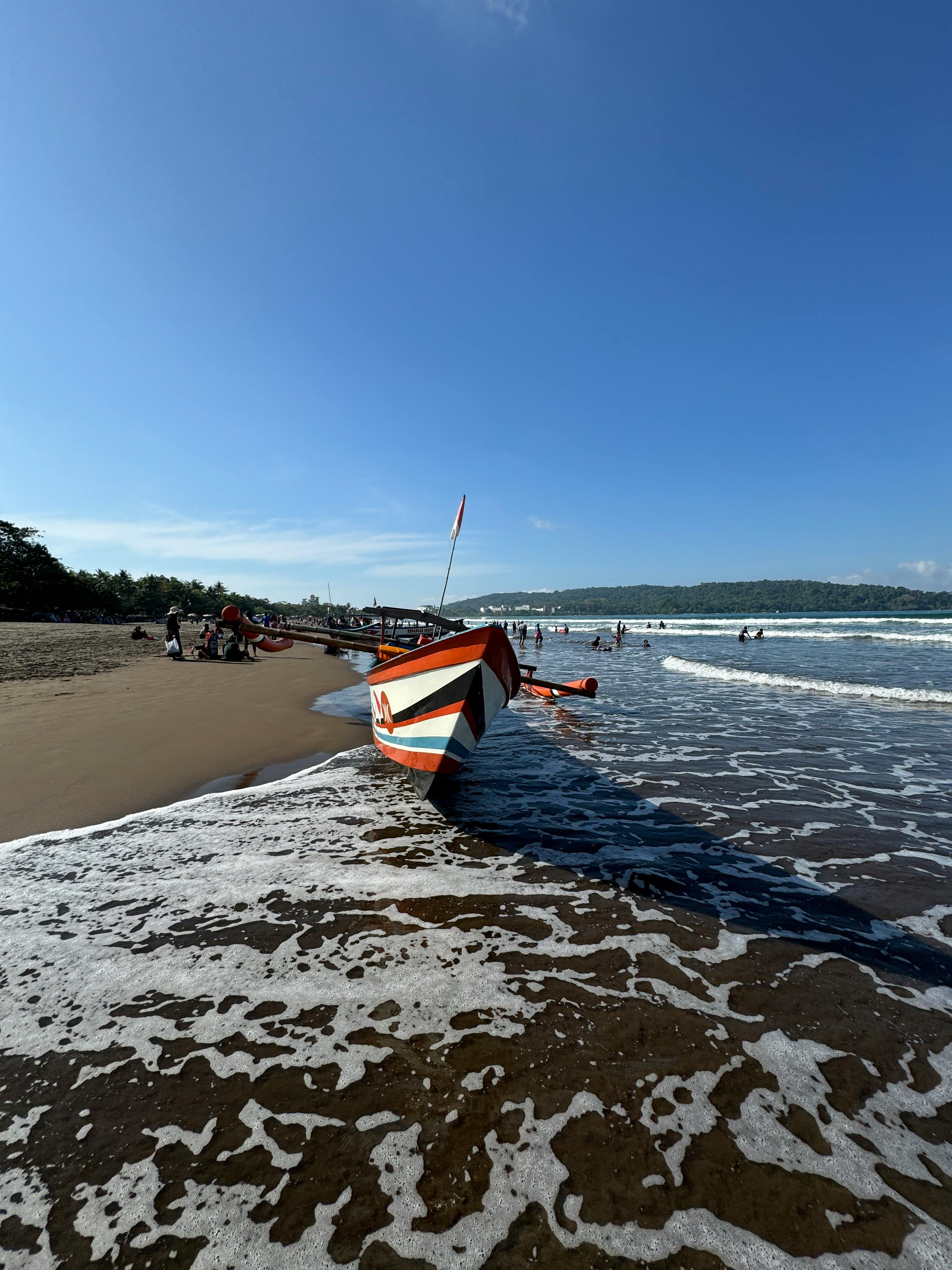 Colorful Boat on West Java Beach · Free Stock Photo