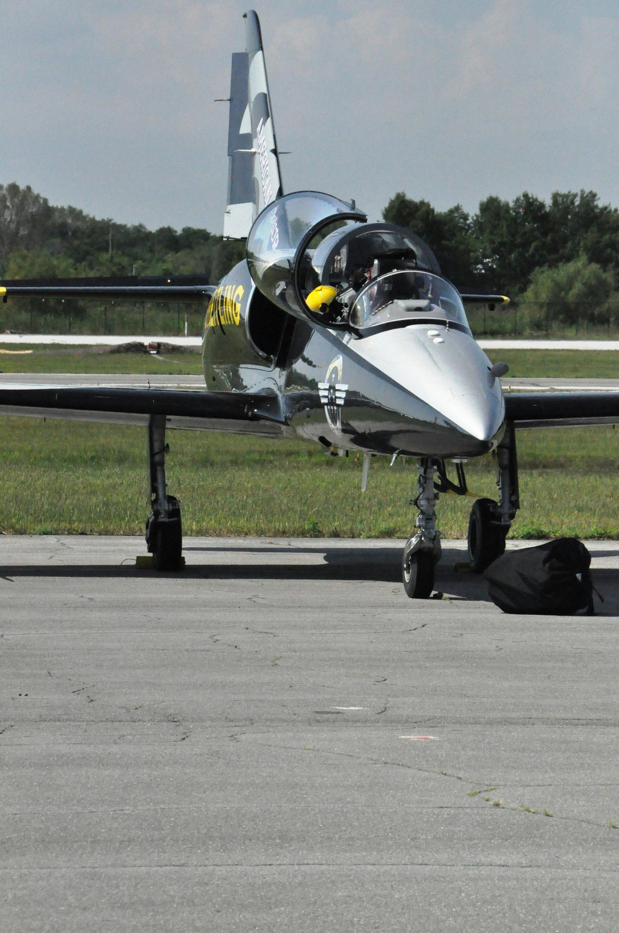 Modern Military Jet on Runway Ready for Takeoff · Free Stock Photo