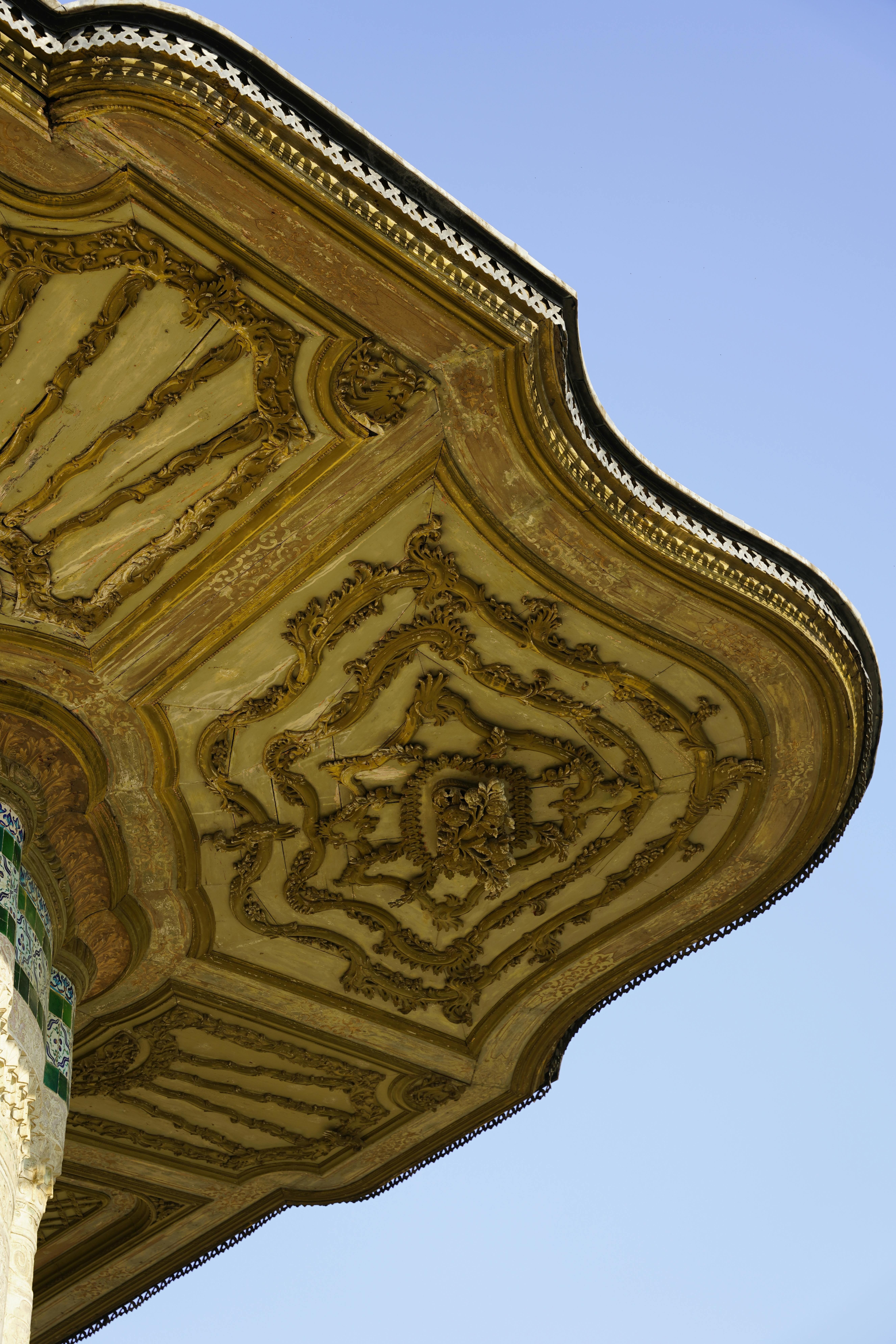 Ornate Architectural Ceiling with Intricate Details · Free Stock Photo