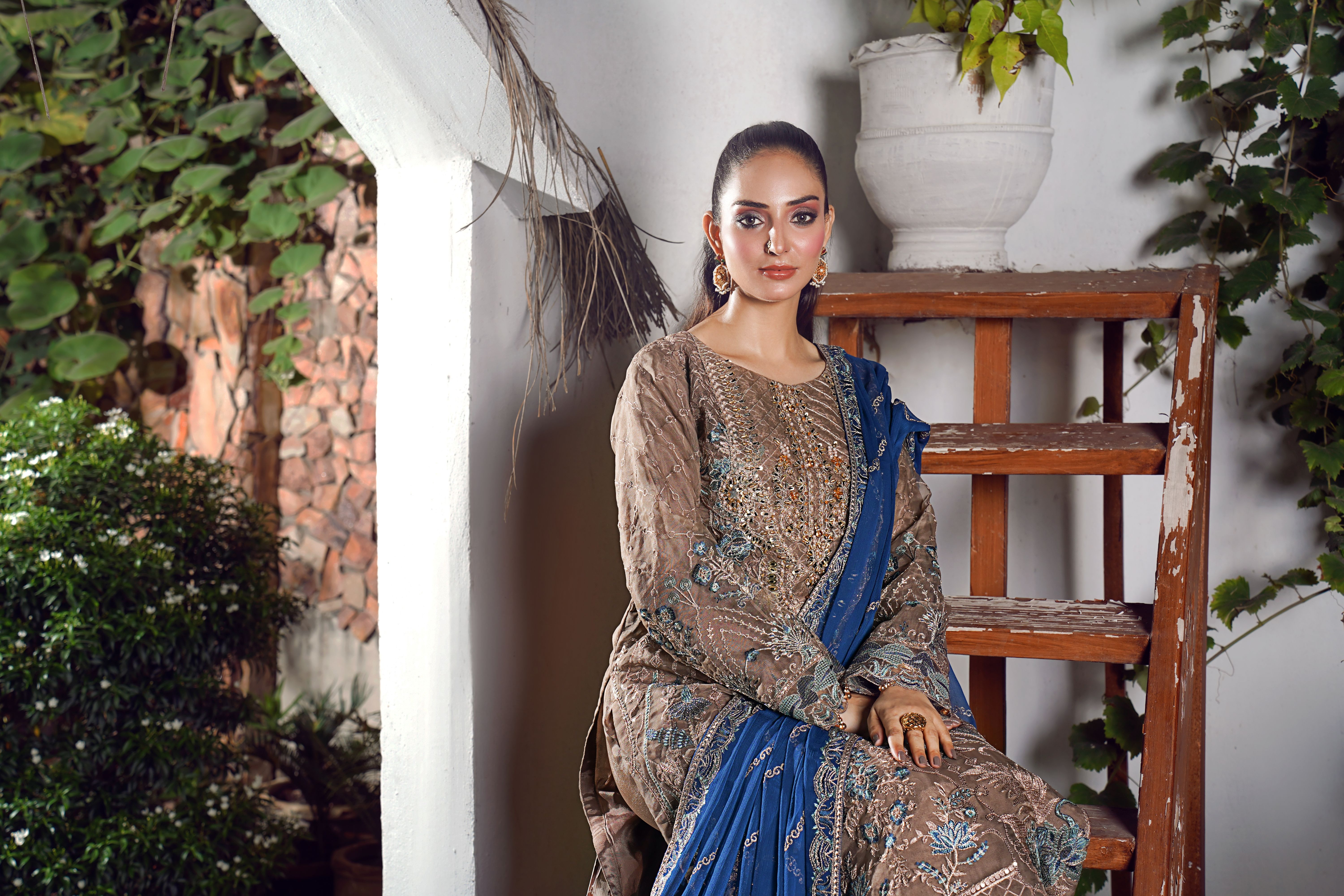 Elegant Portrait of Woman in Traditional Eastern Attire · Free Stock Photo