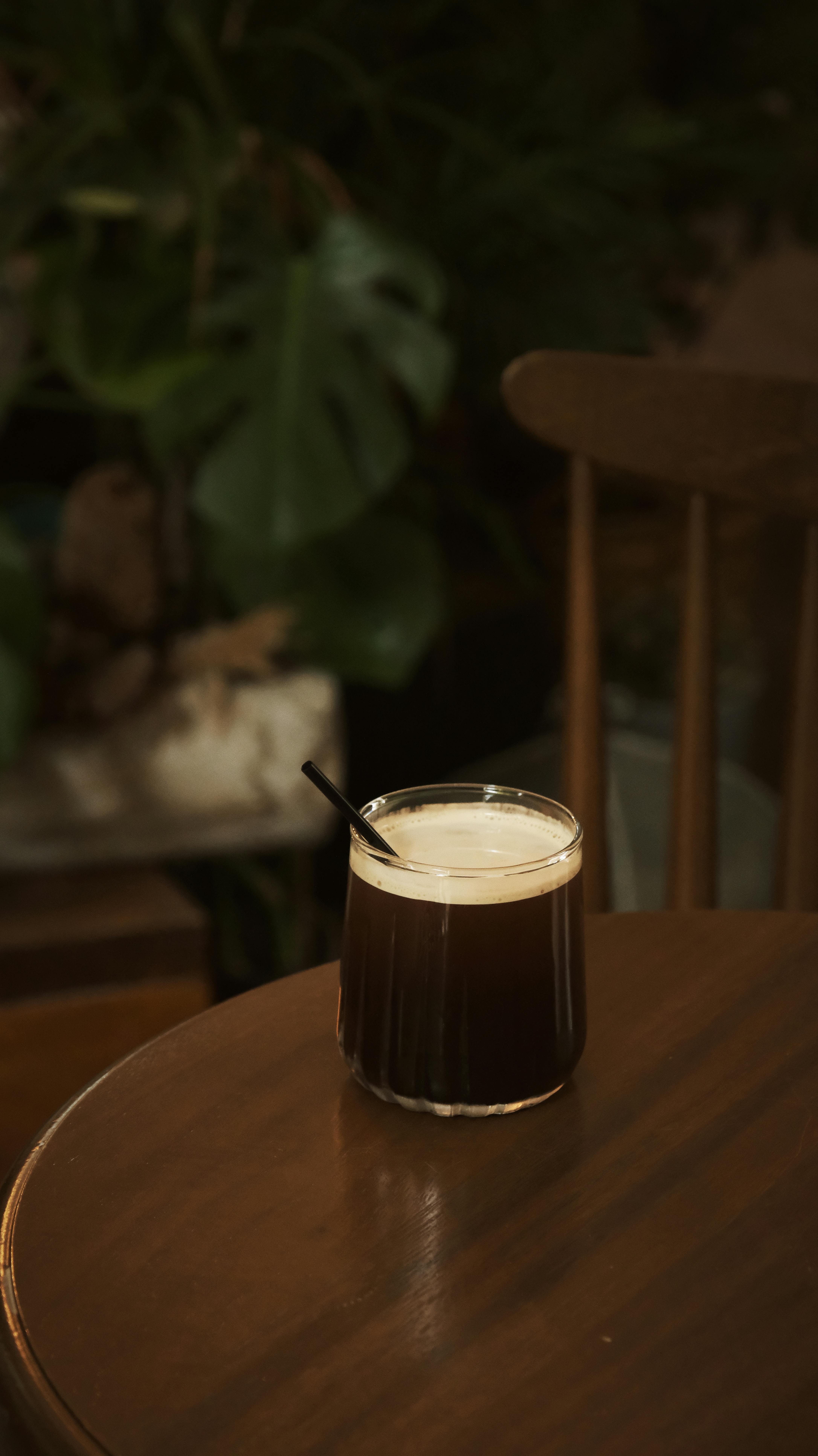 Cozy Cafe Scene with Cold Brew Coffee · Free Stock Photo