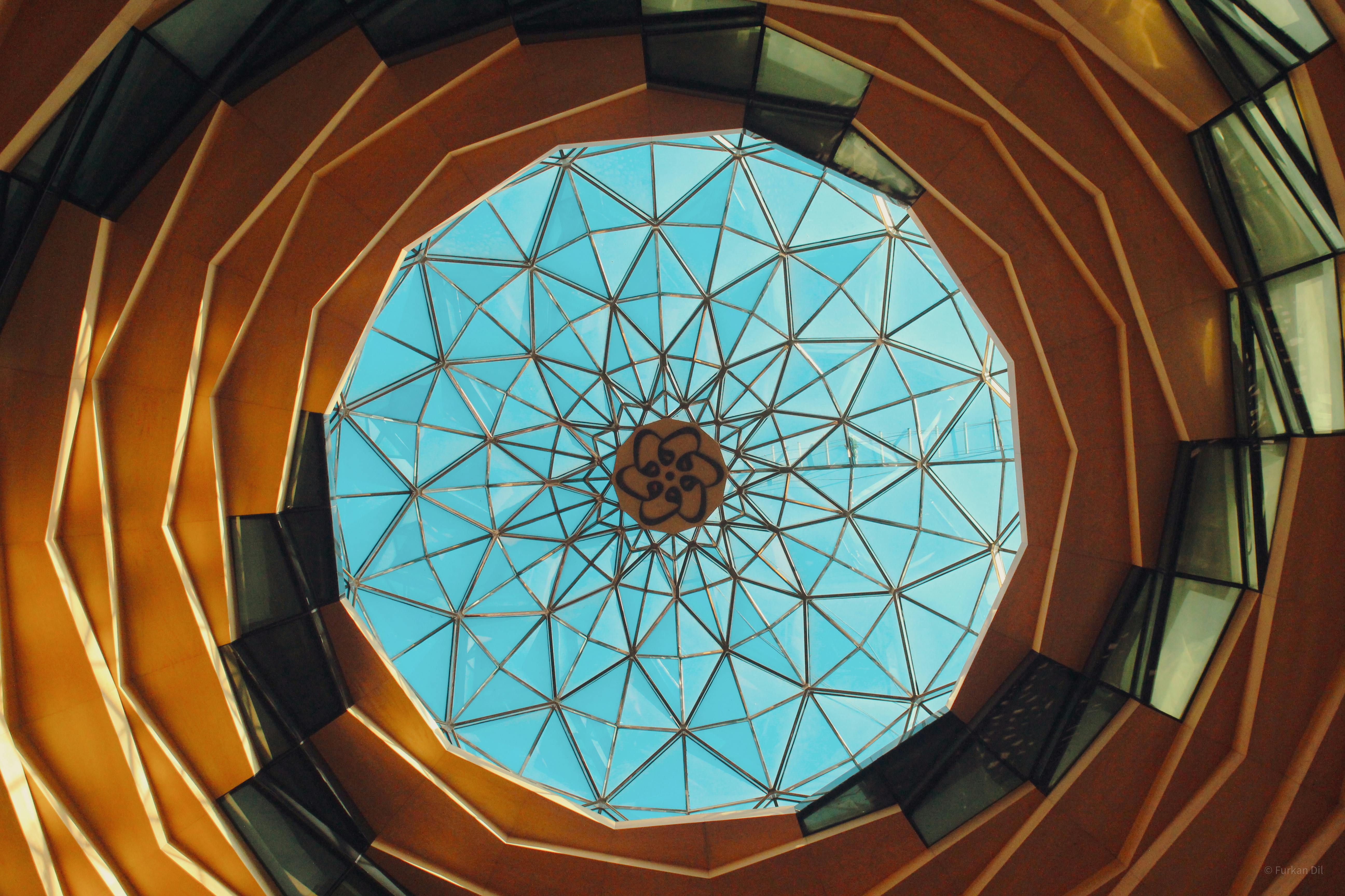 Geometric Glass Dome Architecture Interior · Free Stock Photo