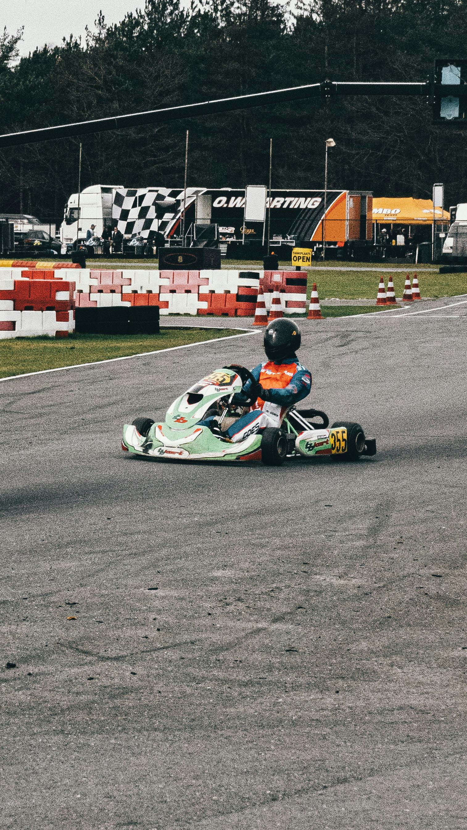 Exciting Go-Kart Racing at Berghem Circuit · Free Stock Photo