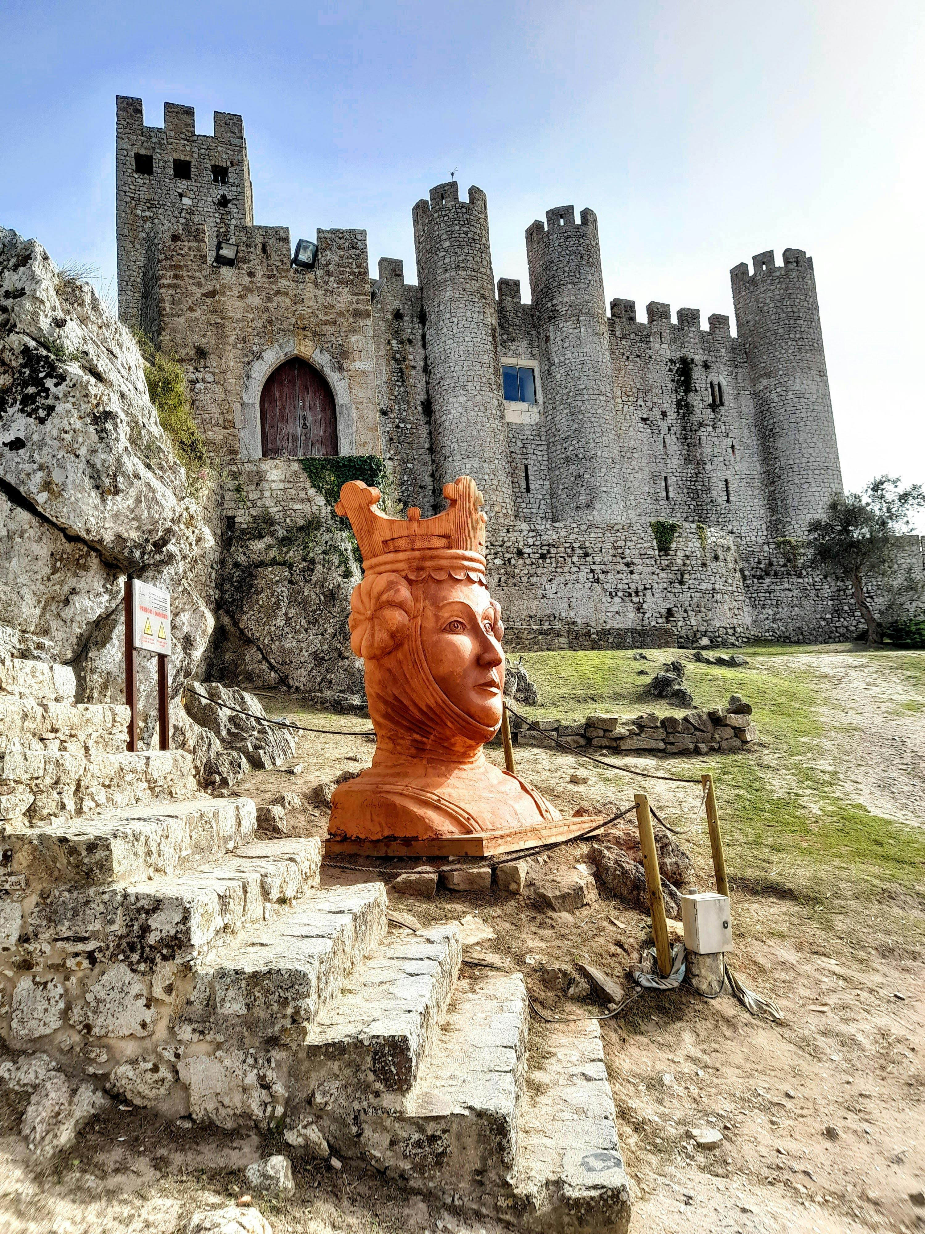 Óbidos Medieval Castle with Sculptural Art · Free Stock Photo