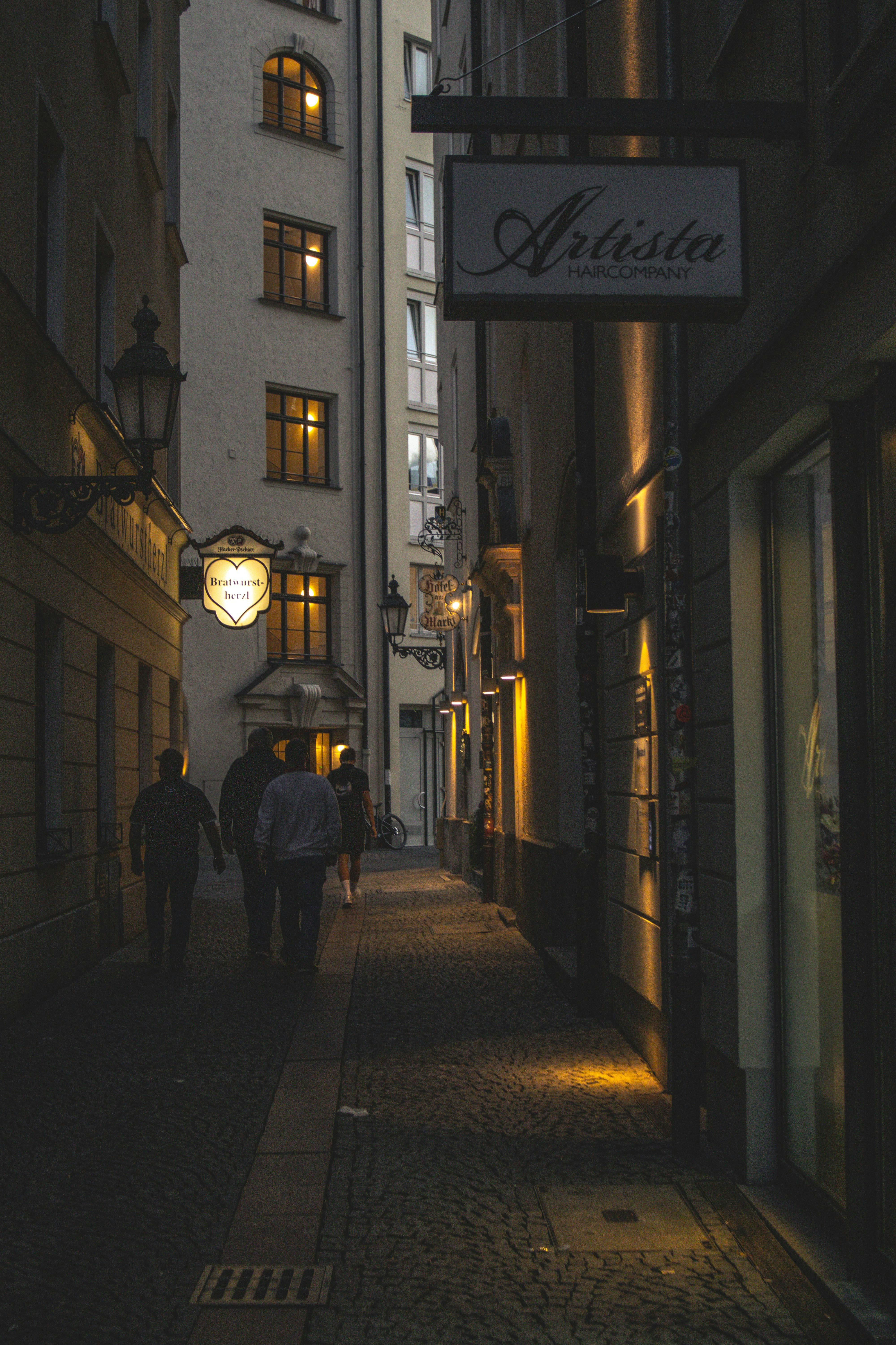 Lighted Street Lamp Post during Night Time · Free Stock Photo