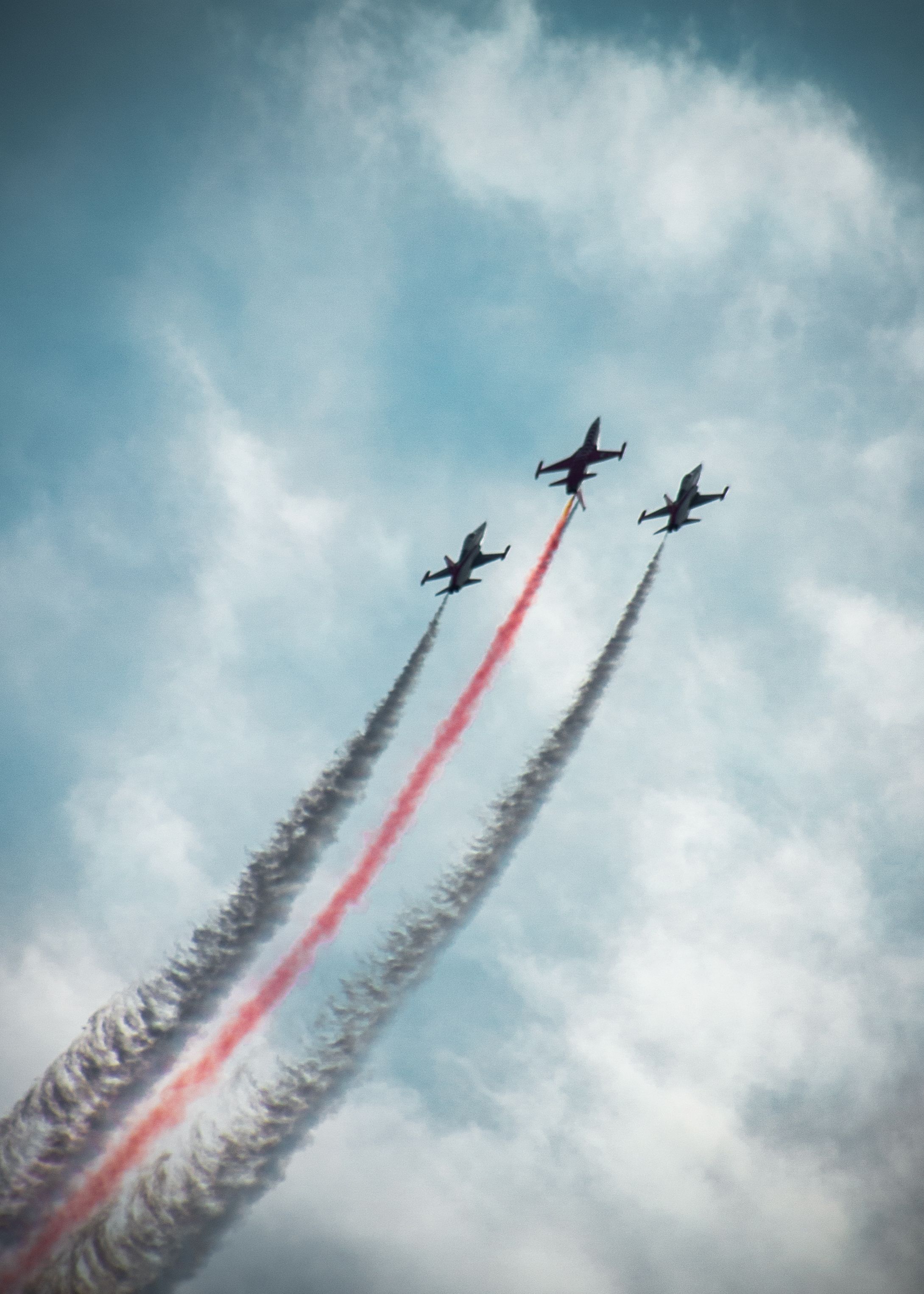 Aerial Display of Fighter Jets with Smoke Trails · Free Stock Photo