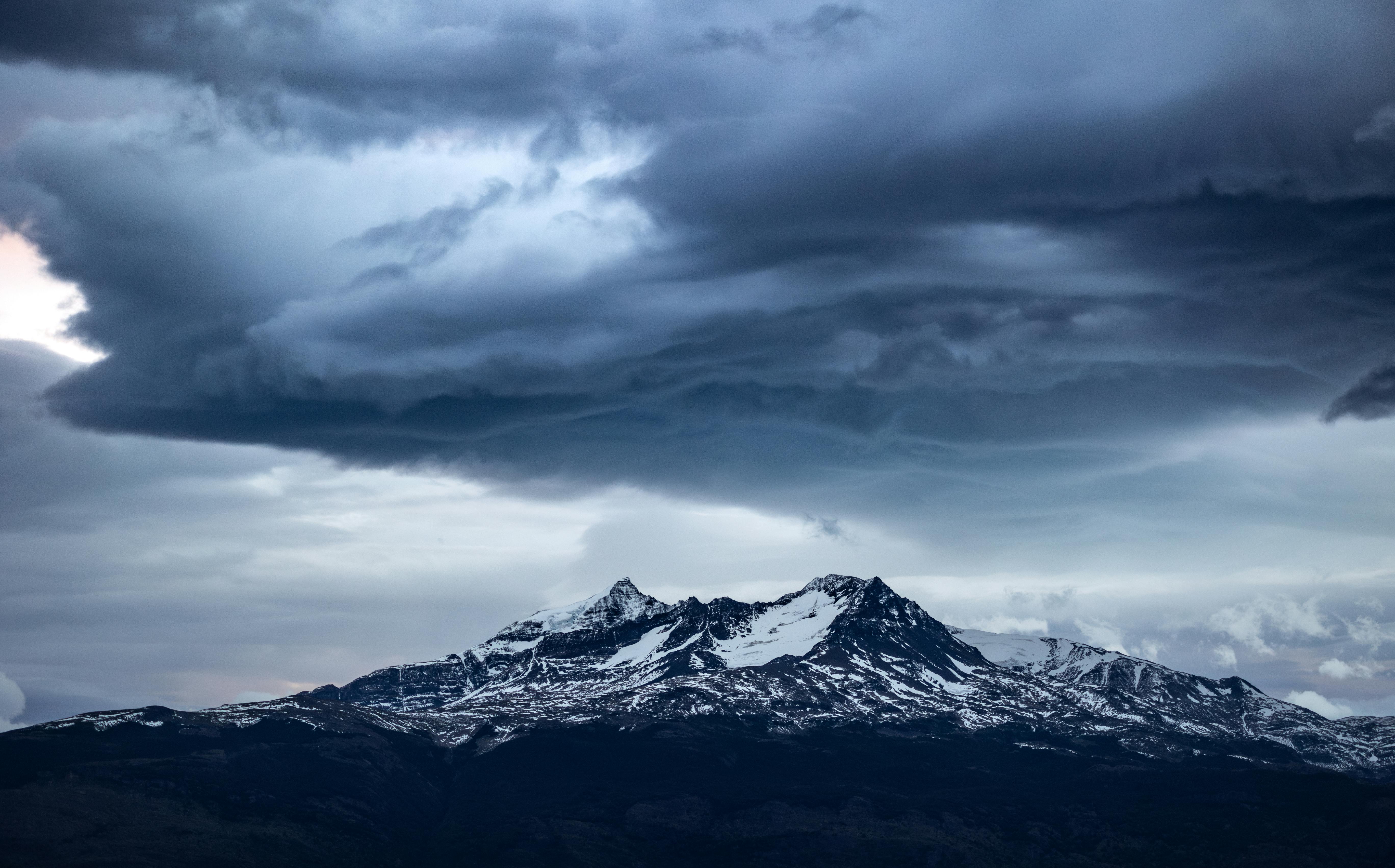 Dramatic Mountain Landscape with Storm Clouds · Free Stock Photo