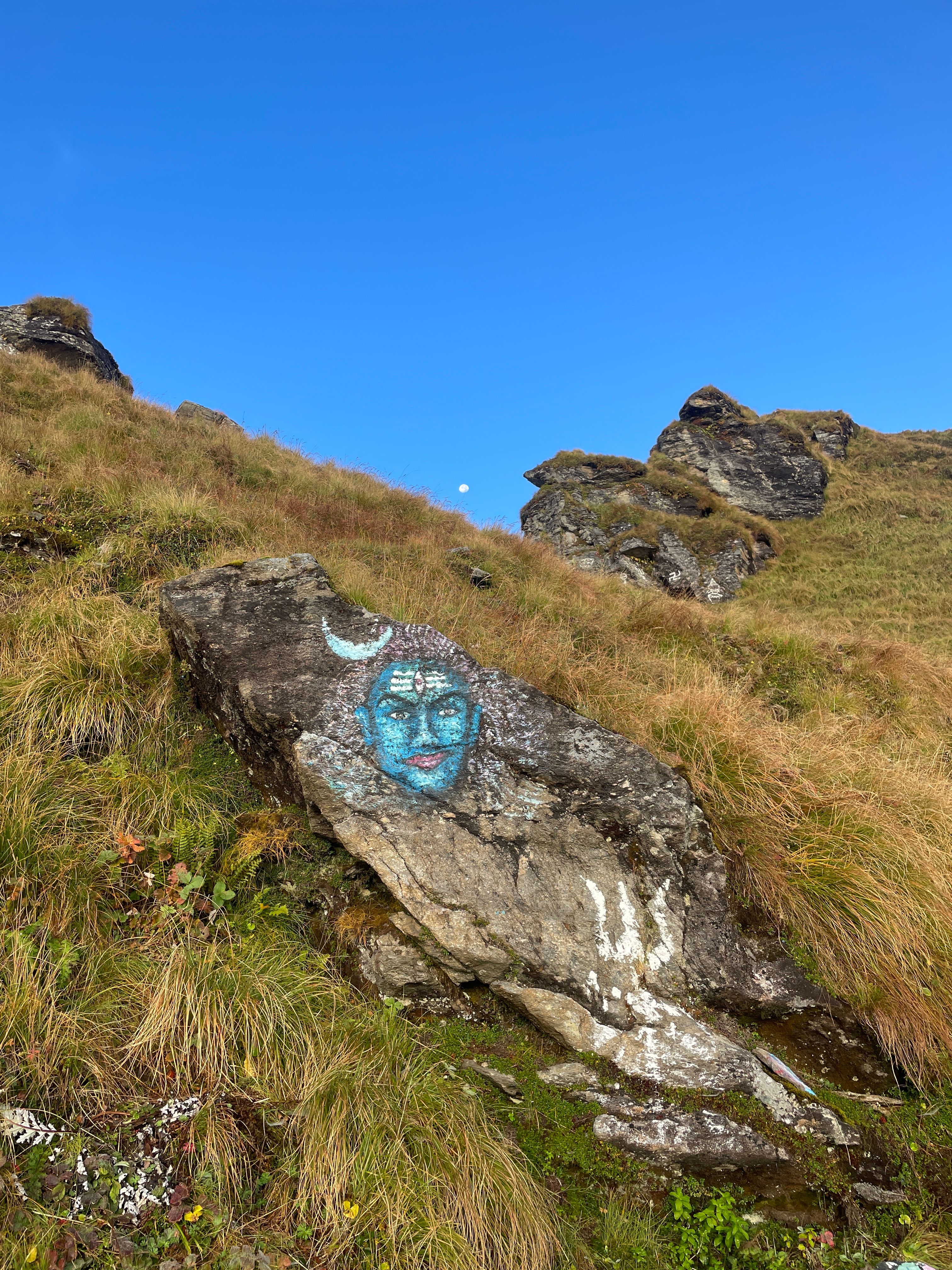 Shiva Rock Art in Himalayan Landscape · Free Stock Photo