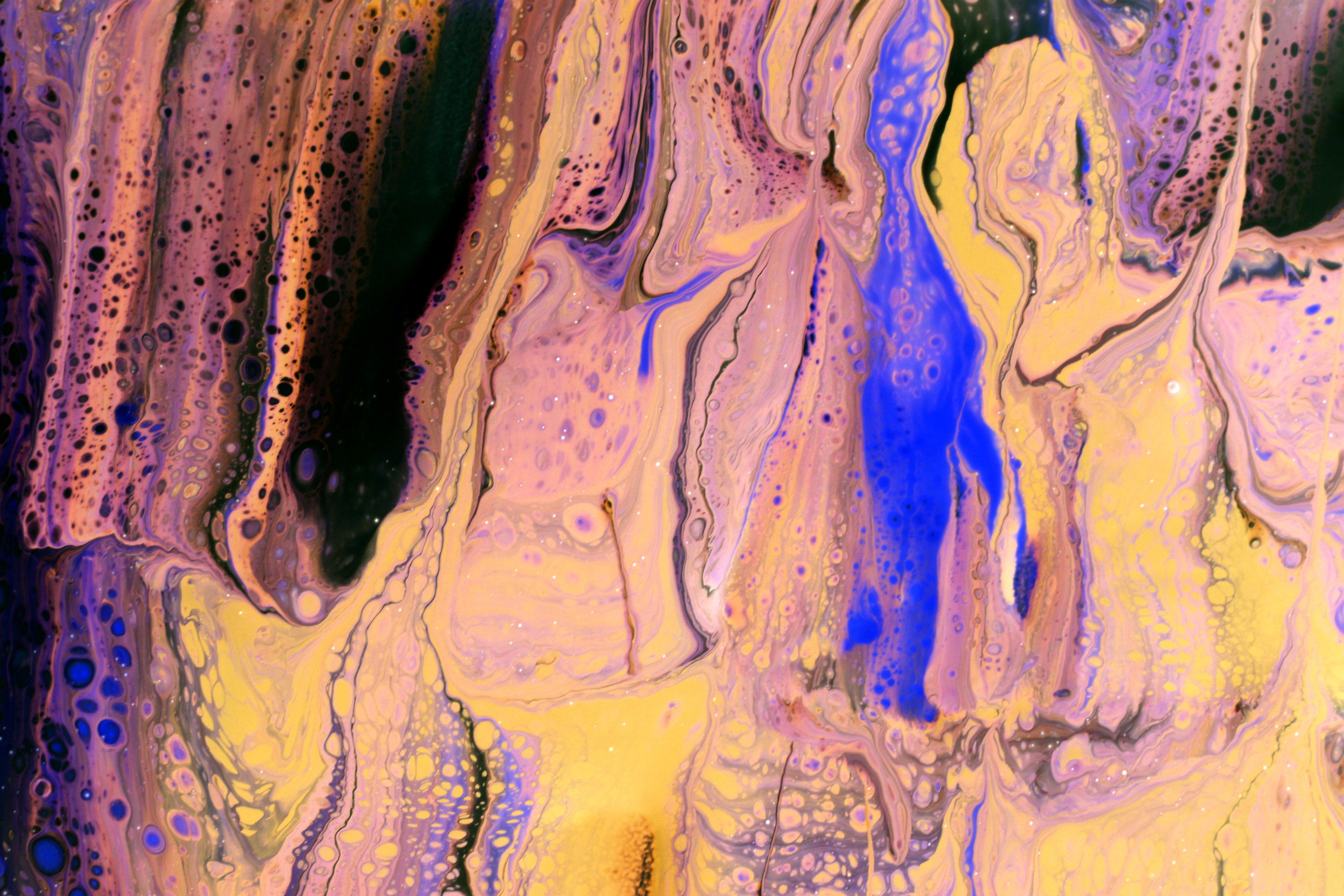 Vibrant Abstract Paint Flow Art in Bold Colors · Free Stock Photo