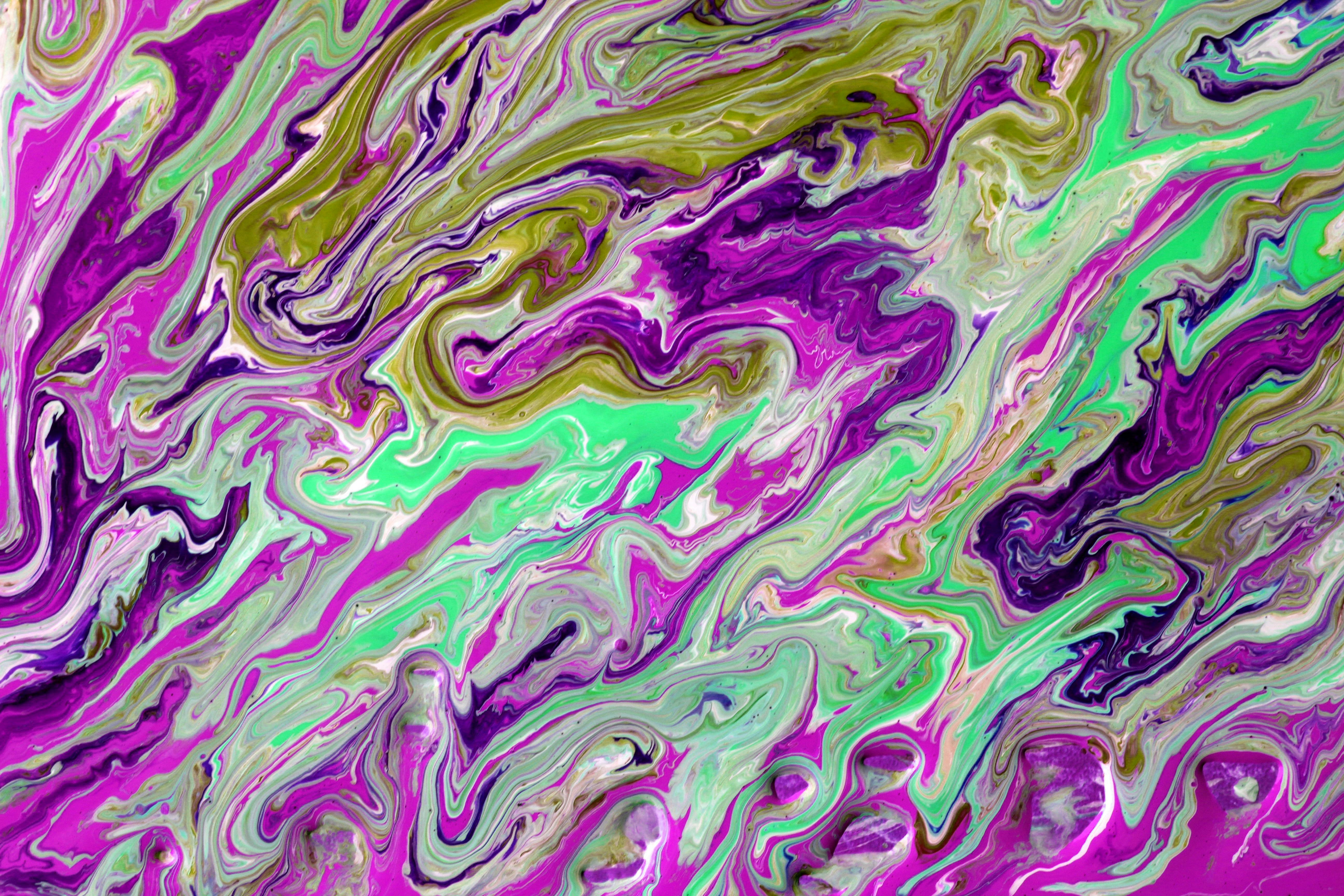Vibrant Abstract Paint Swirl Art Design · Free Stock Photo