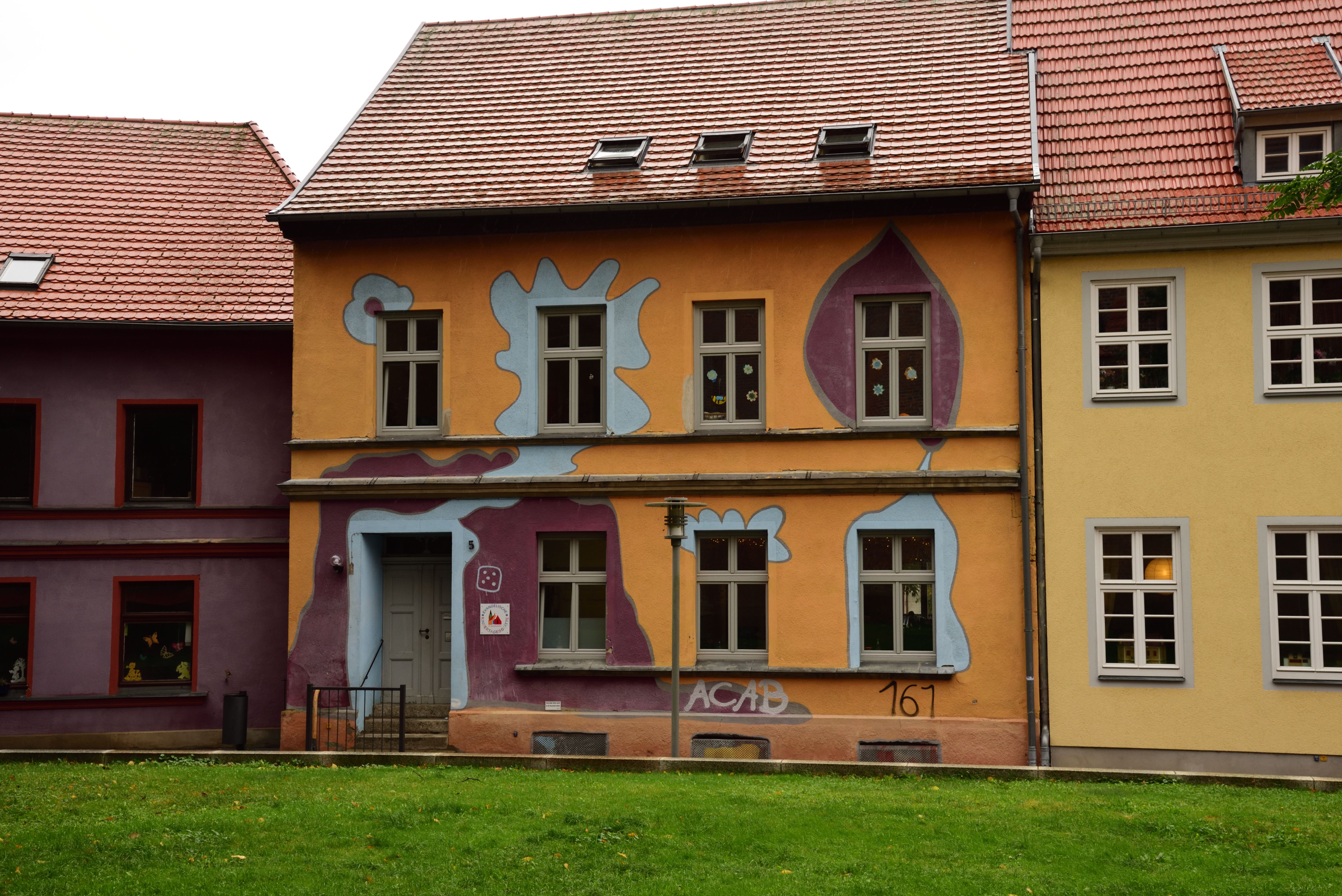 Vibrantly Painted Row Houses in Barth, Germany · Free Stock Photo