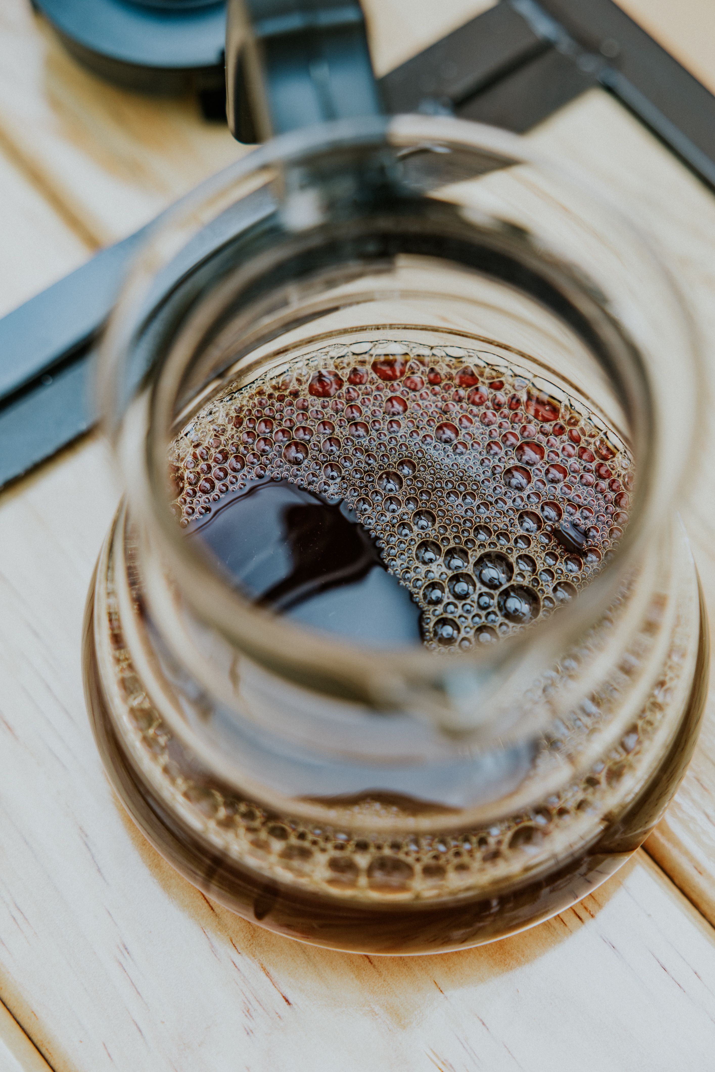 Close-Up of Freshly Brewed Coffee in Glass · Free Stock Photo